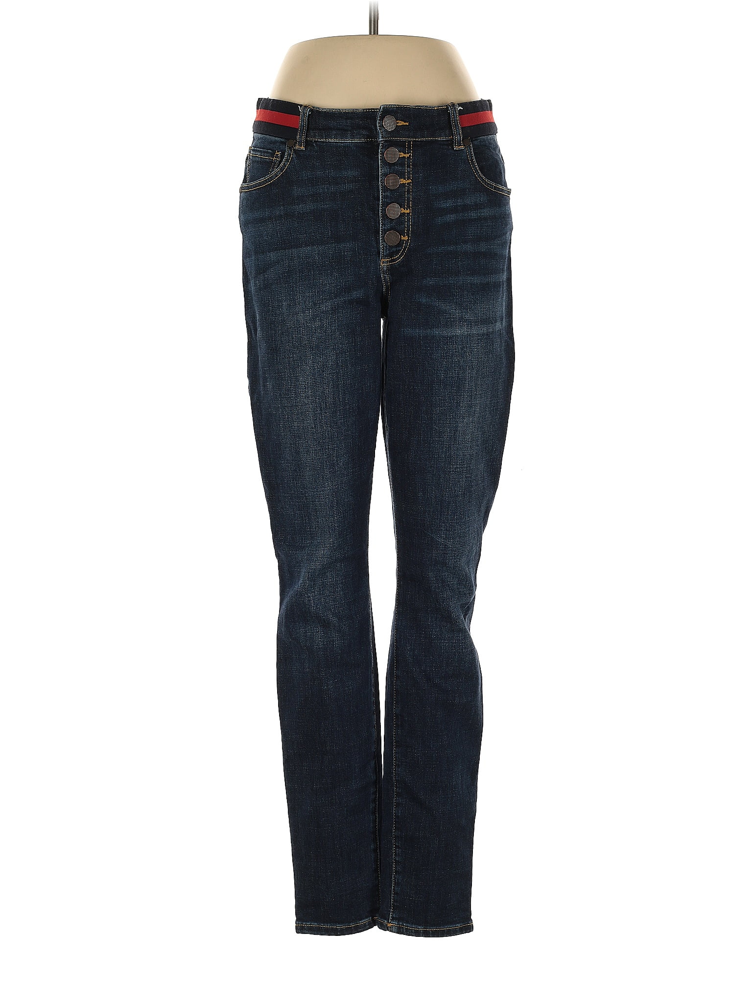 CAbi Solid Blue Jeans Size 8 - 73% off | ThredUp