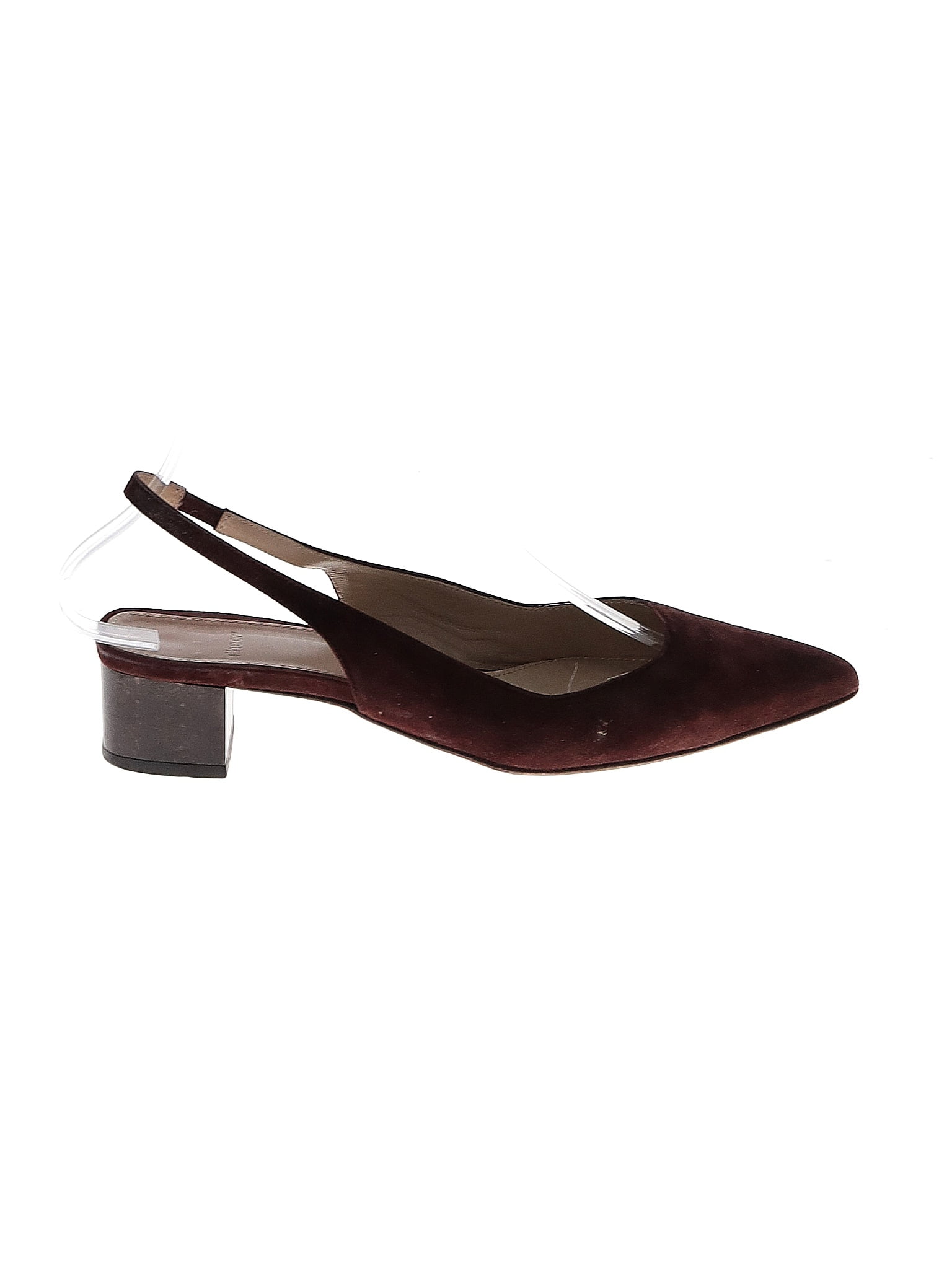 Theory Solid Maroon Burgundy Mule/Clog Size 37 (EU) - 85% off | ThredUp