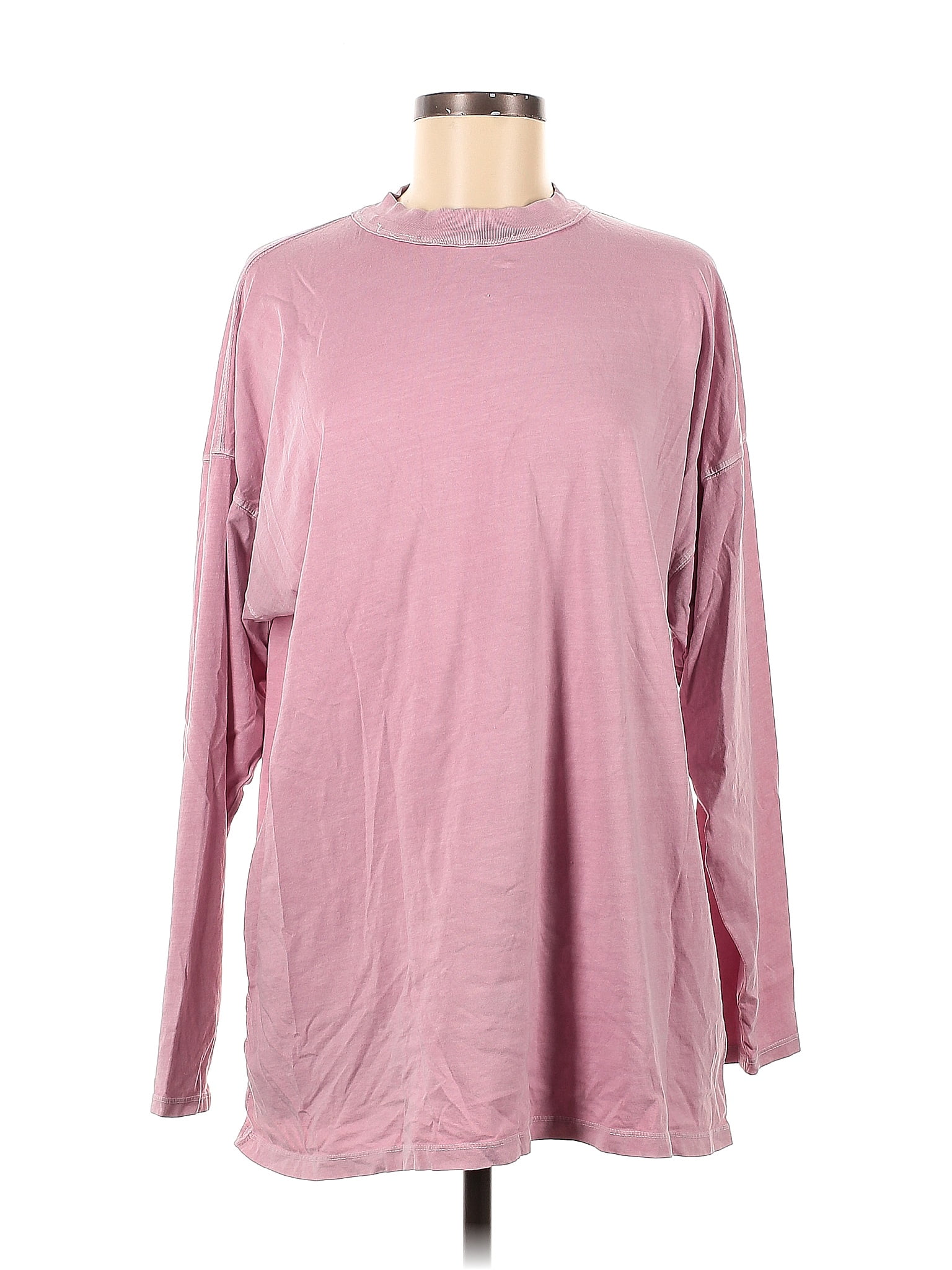 We the Free 100% Cotton Solid Pink Long Sleeve T-Shirt Size M - 57% off | ThredUp