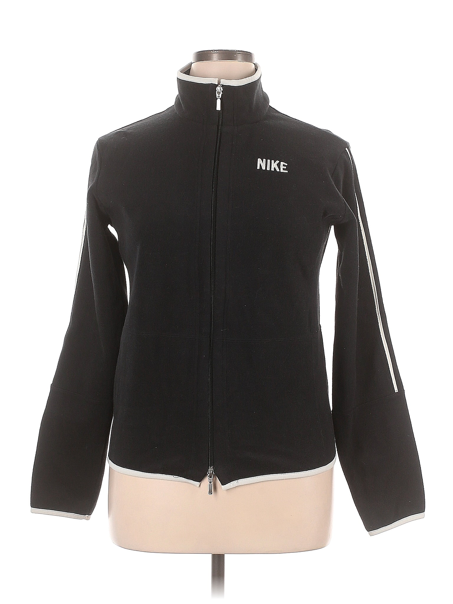 Nike 100% Polyester Black Track Jacket Size XL - 64% off | ThredUp