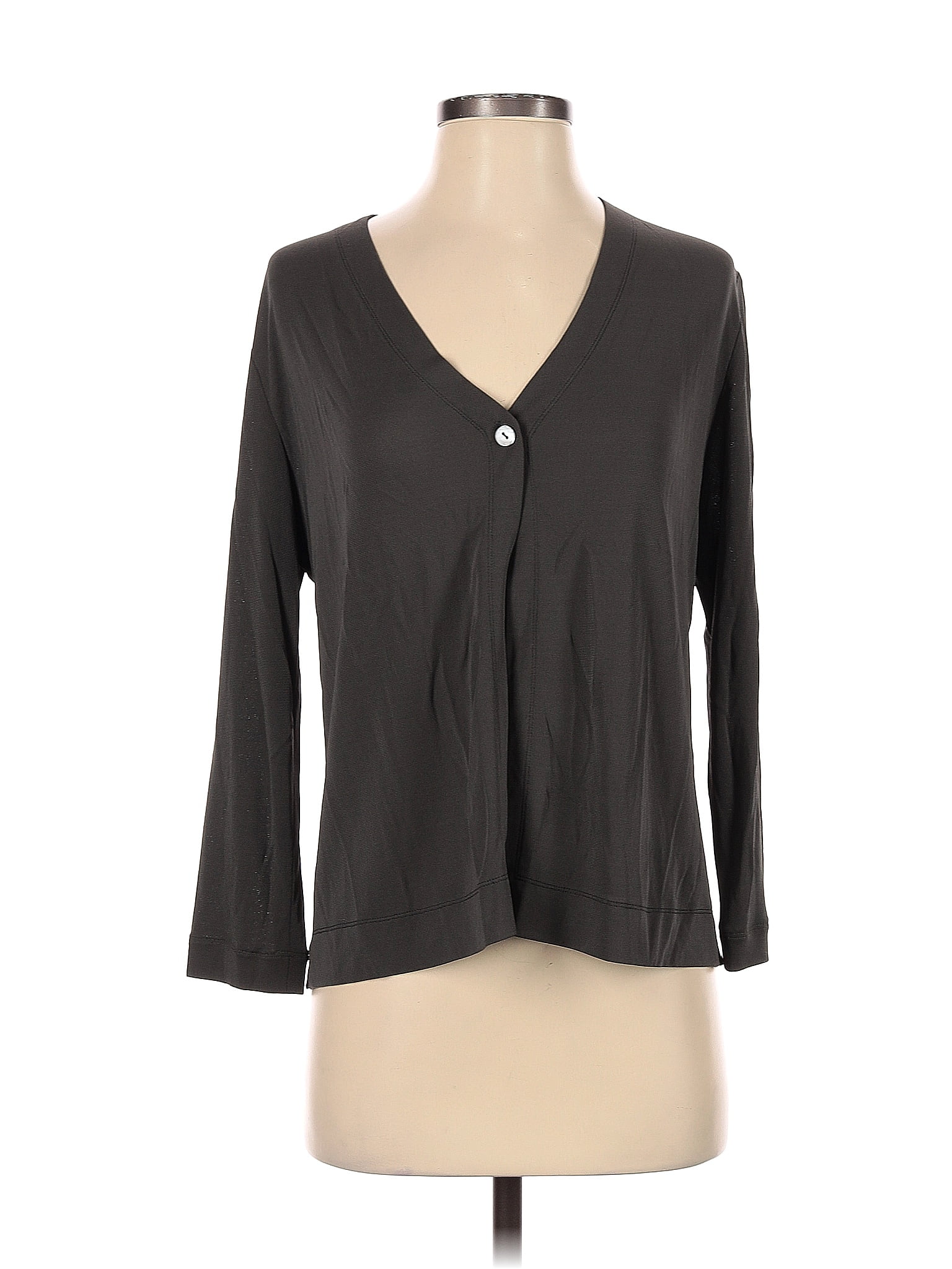 Lida Baday Color Block Solid Gray Cardigan Size S - 88% off | ThredUp