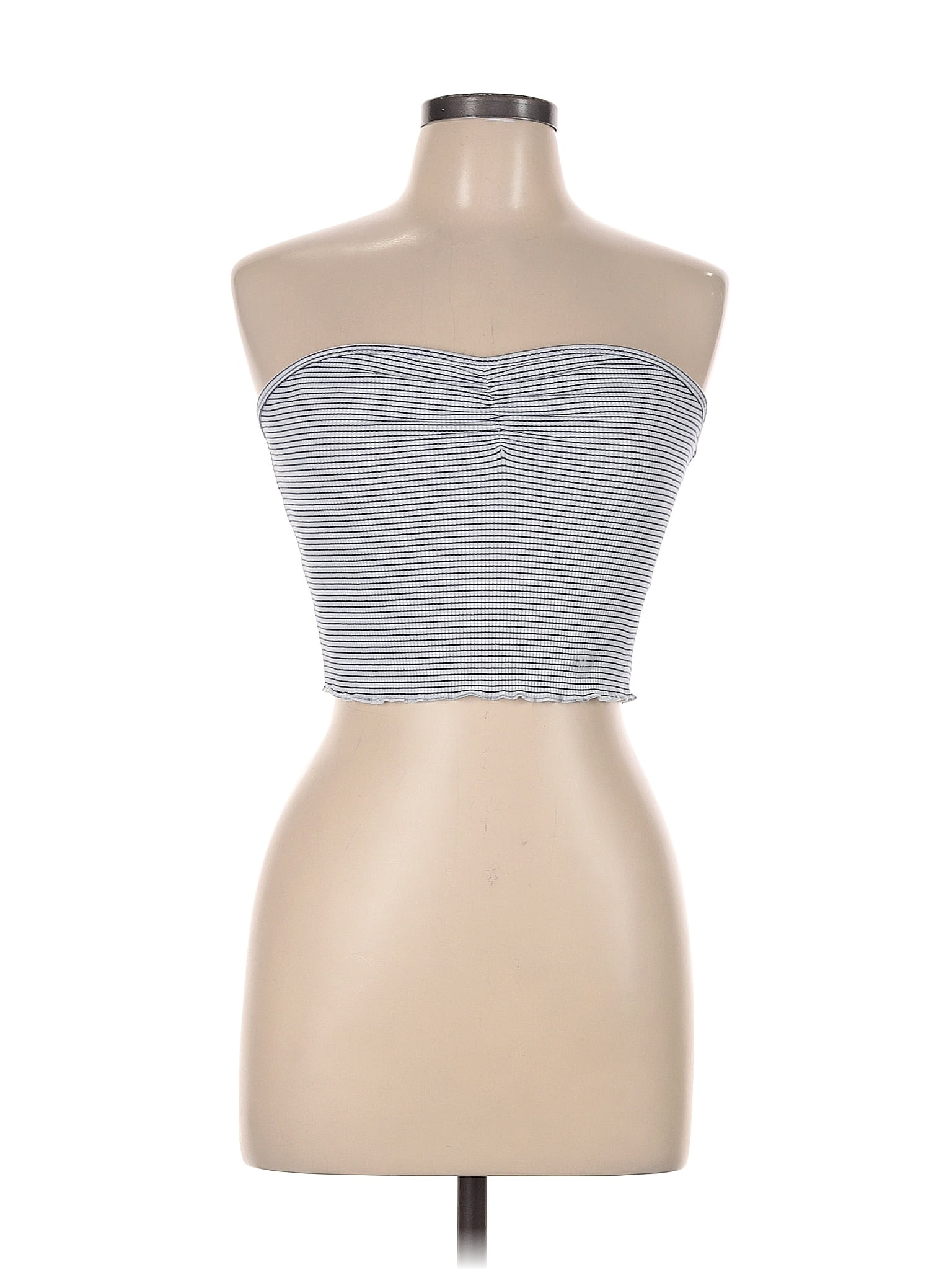 PacSun Stripes Gray Tube Top Size M - 15% off | ThredUp