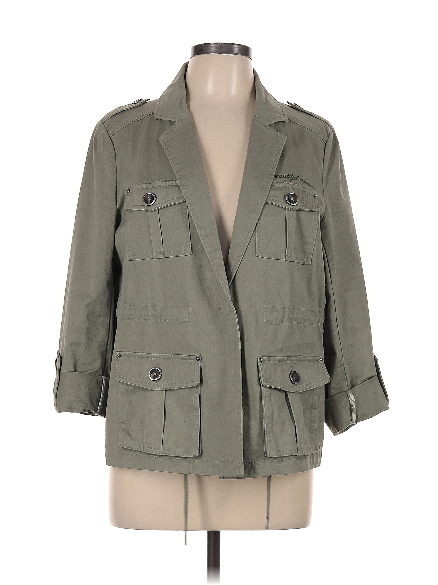 Good Hart Solid Green Jacket Size M - 64% off | ThredUp