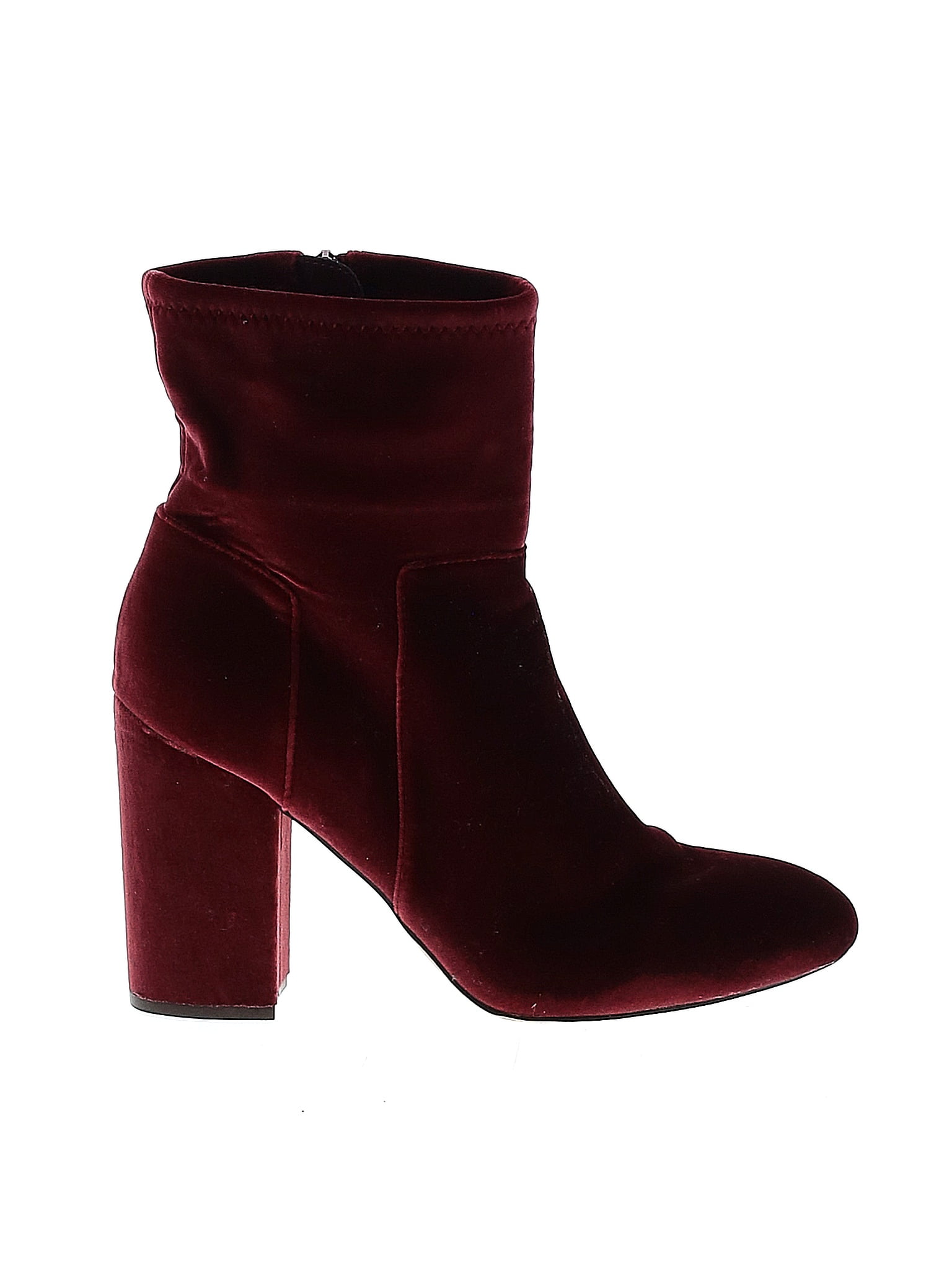 Nine West Solid Maroon Burgundy Boots Size 10 - 66% off | ThredUp