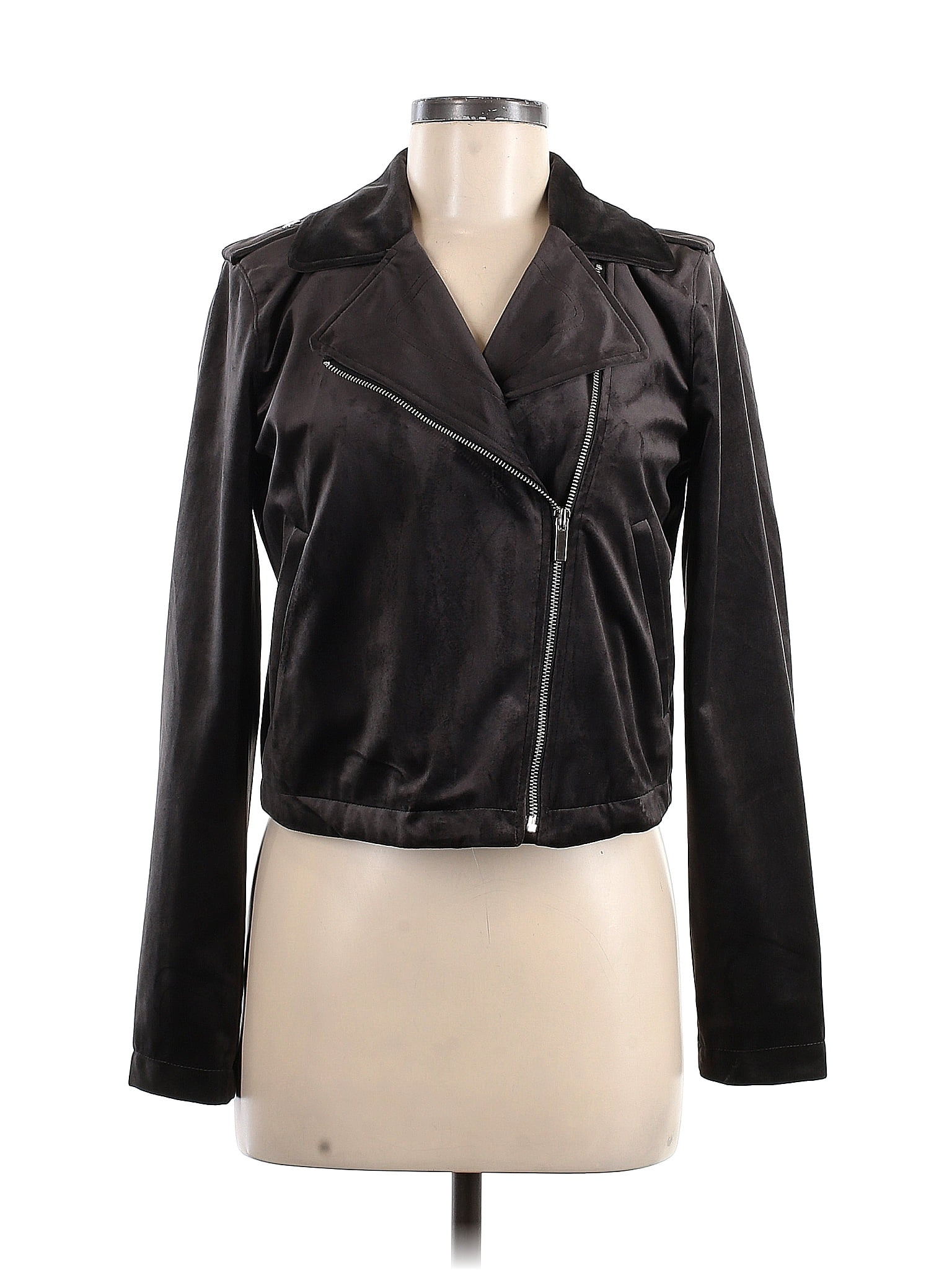 LC Lauren Conrad 100% Polyester Solid Black Jacket Size XS - 72% off | ThredUp