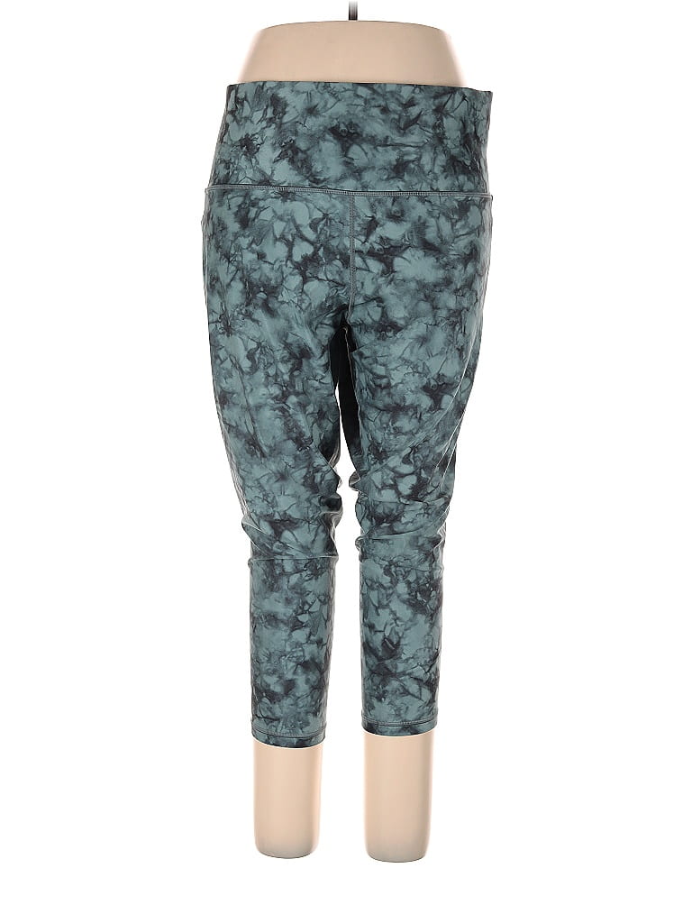 Athleta Multi Color Teal Leggings Size 3X (Plus) - 59% off | ThredUp