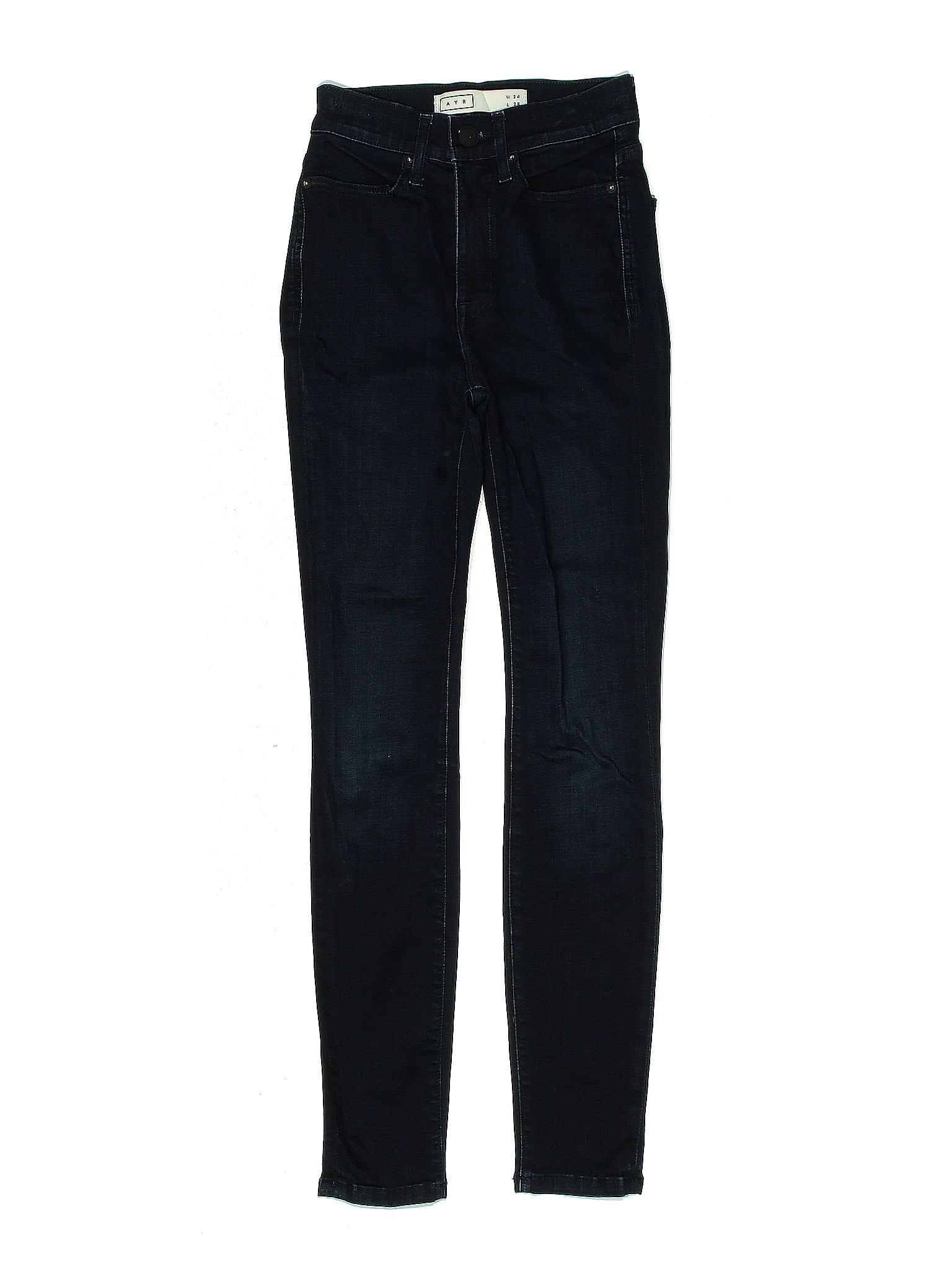 AYR 100% Cotton Solid Black Blue Jeans 24 Waist - 76% off | ThredUp