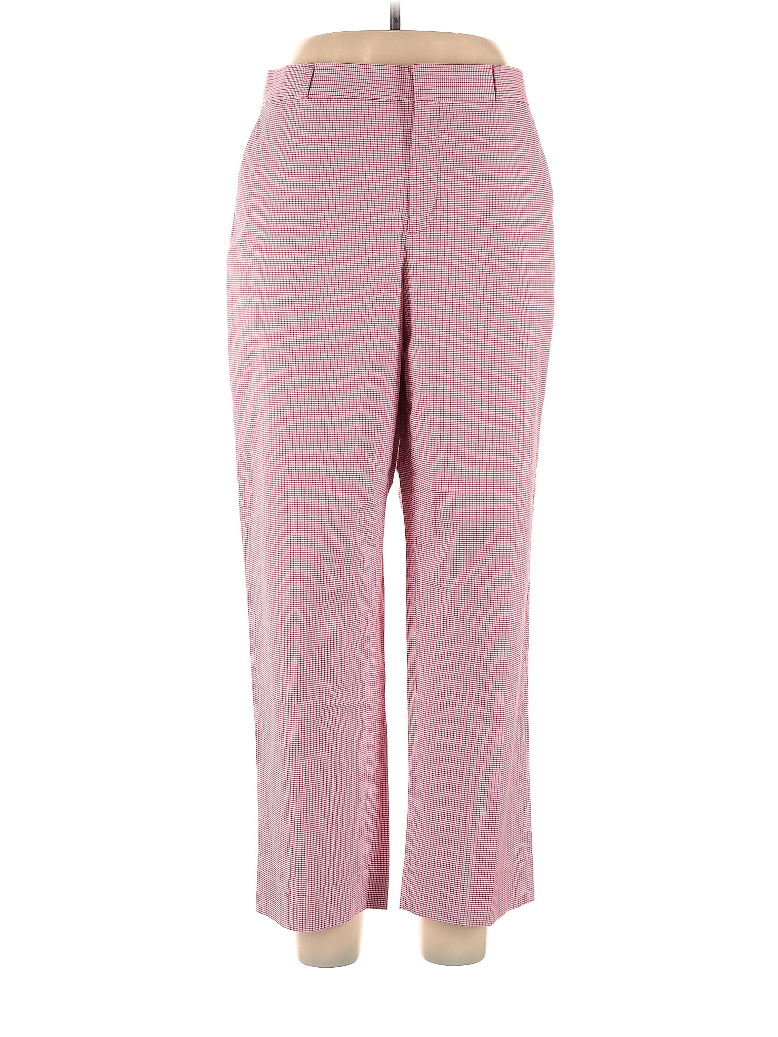 Banana Republic Checkered-gingham Pink Dress Pants Size 14 - 73% off ...