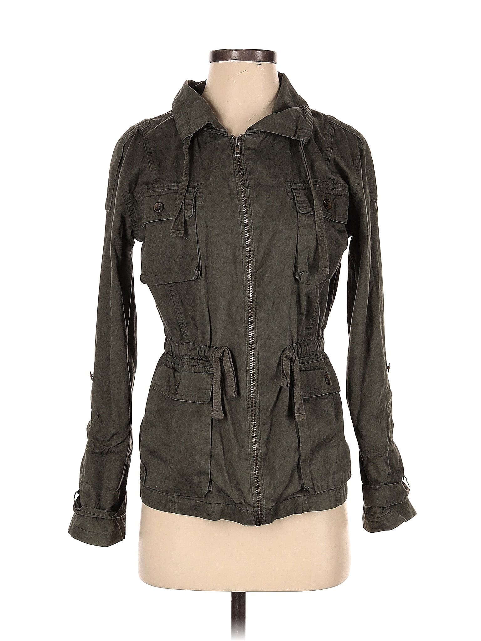 Bar III 100% Cotton Solid Green Denim Jacket Size S - 59% off | ThredUp