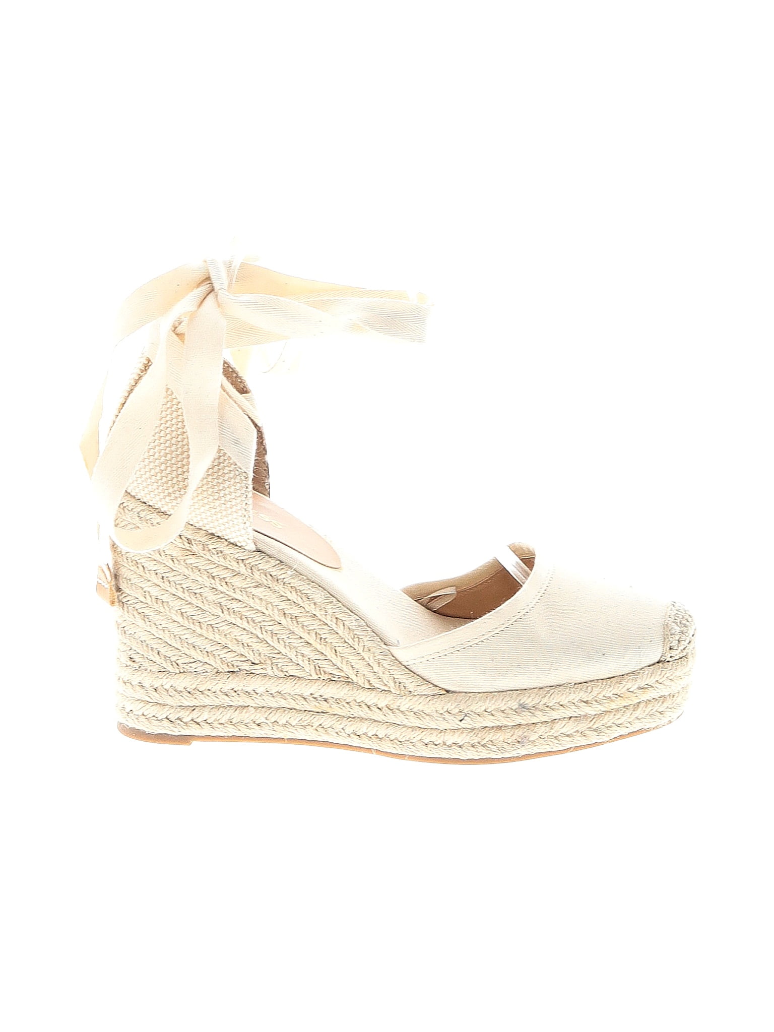 Express Solid Ivory Wedges Size 7 - 77% off | ThredUp