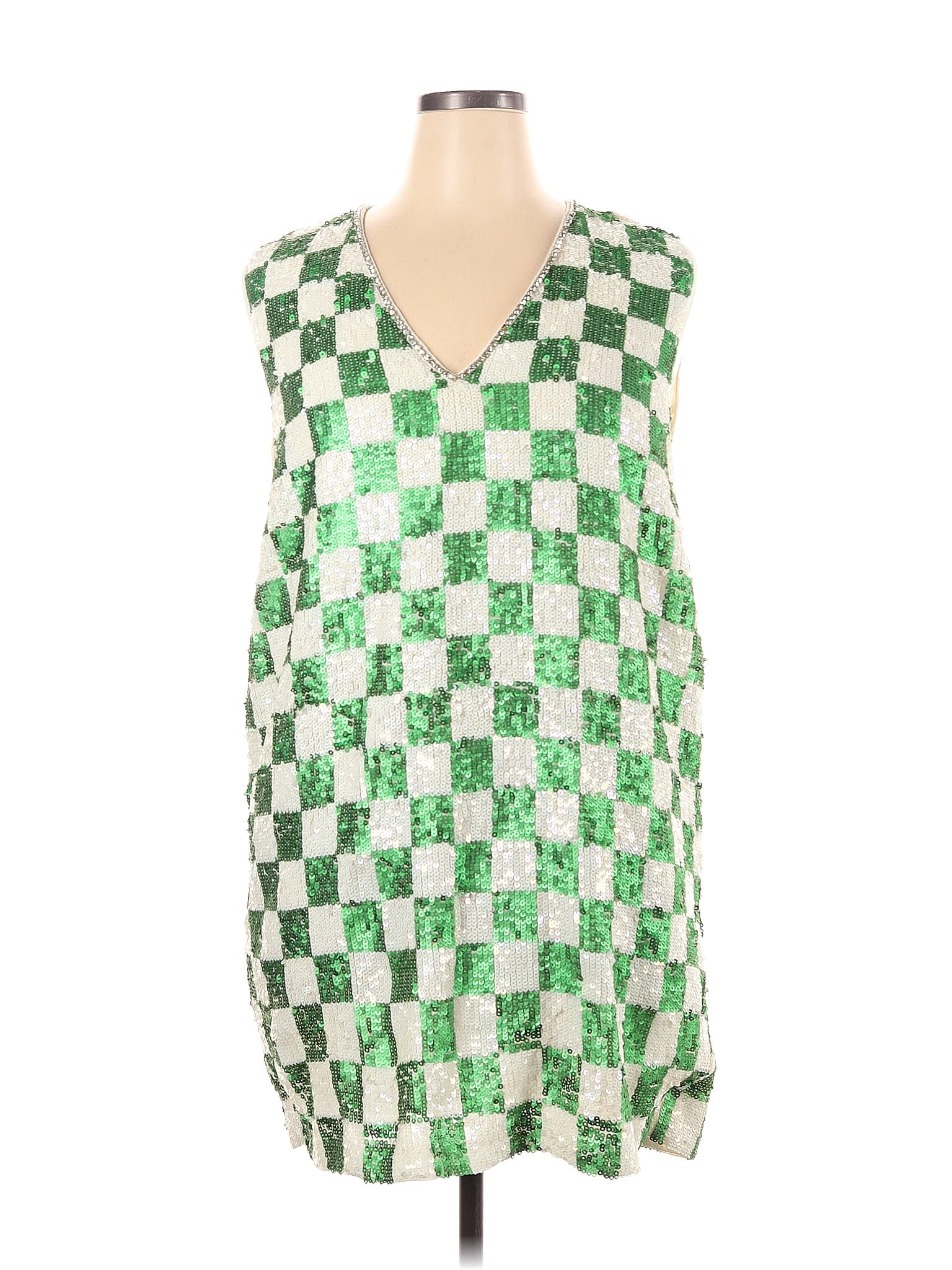 Verb by Pallavi Singhee Multi Color Green Casual Dress Size XL - 70% ...
