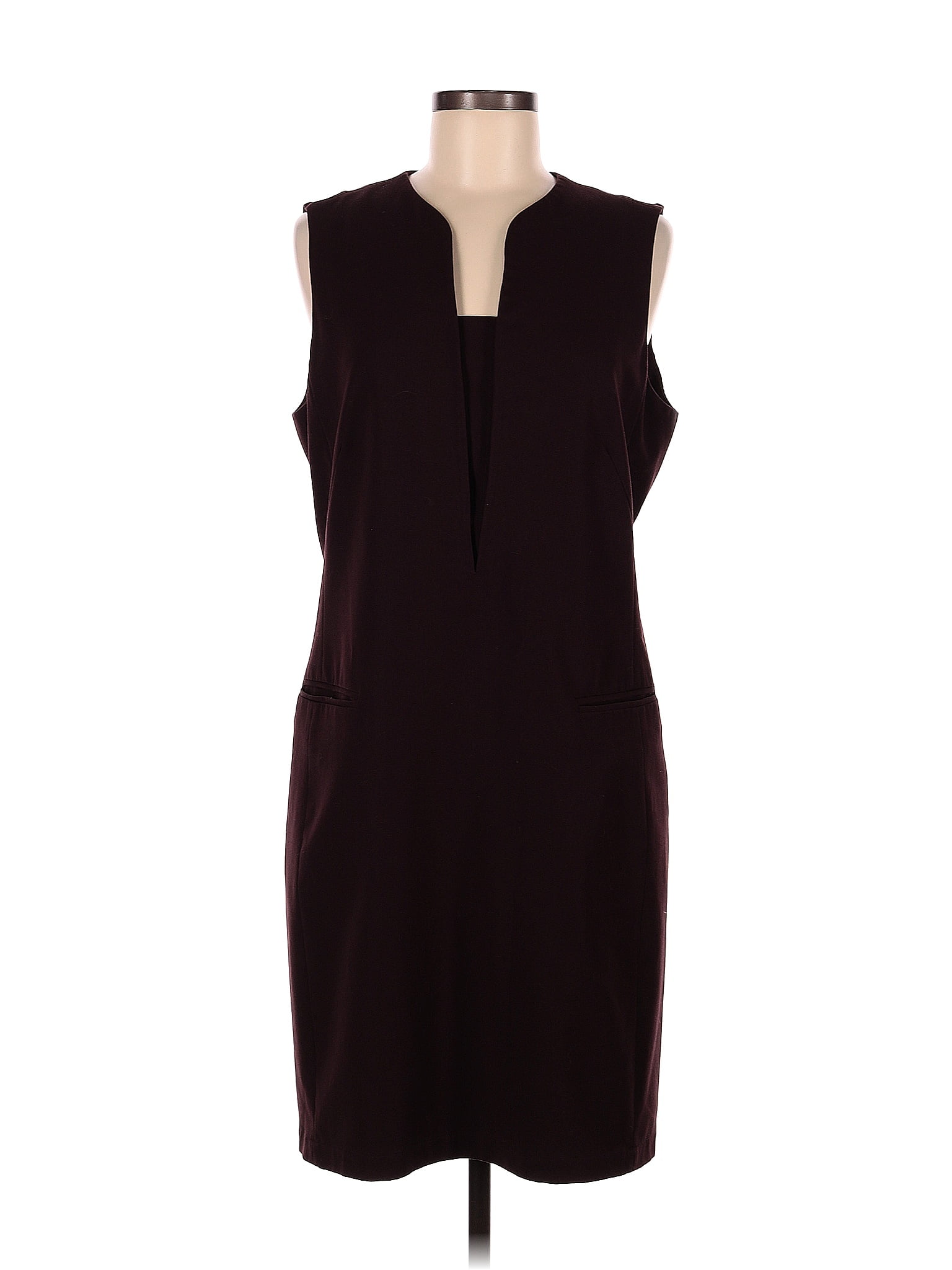 Noir Solid Burgundy Cocktail Dress Size M 81 Off Thredup