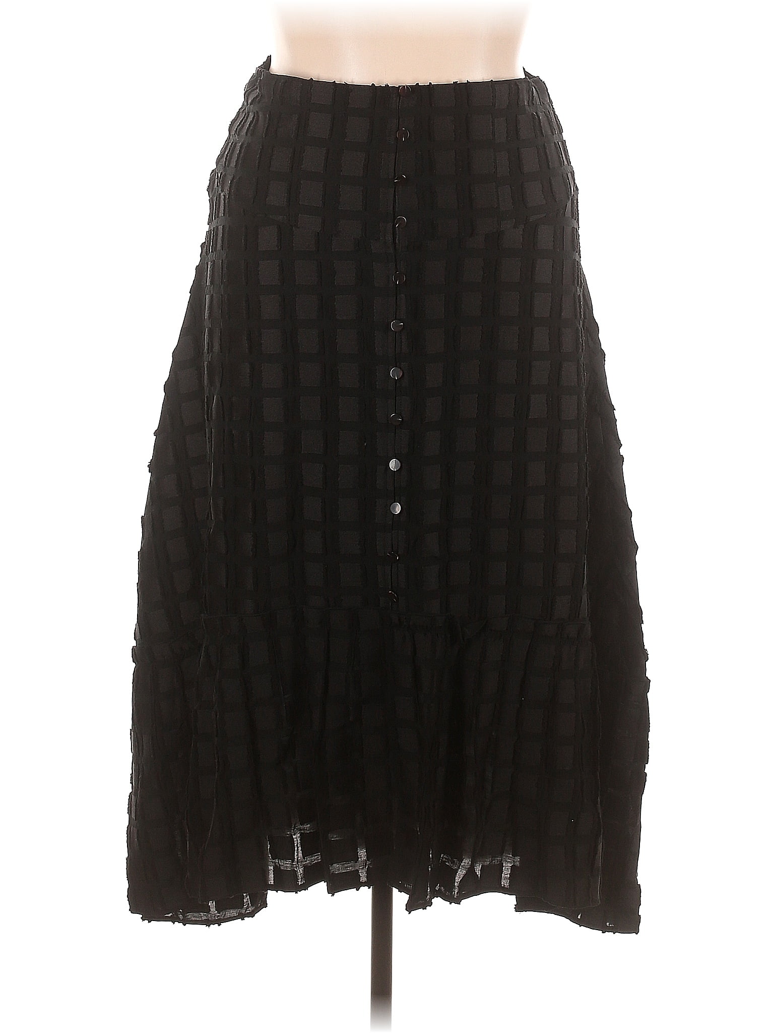 Maeve By Anthropologie Solid Black Casual Skirt Size 14 68 Off Thredup