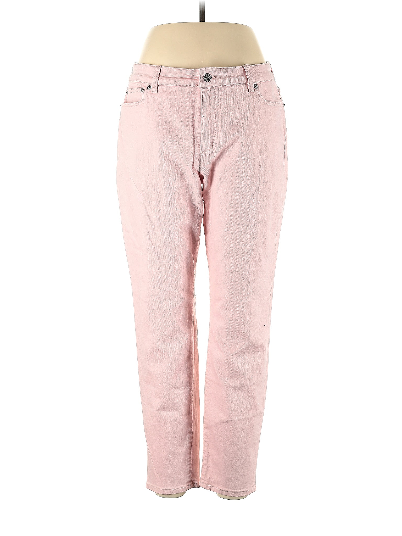 Chaps Solid Pink Jeans Size 12 - 56% off | ThredUp
