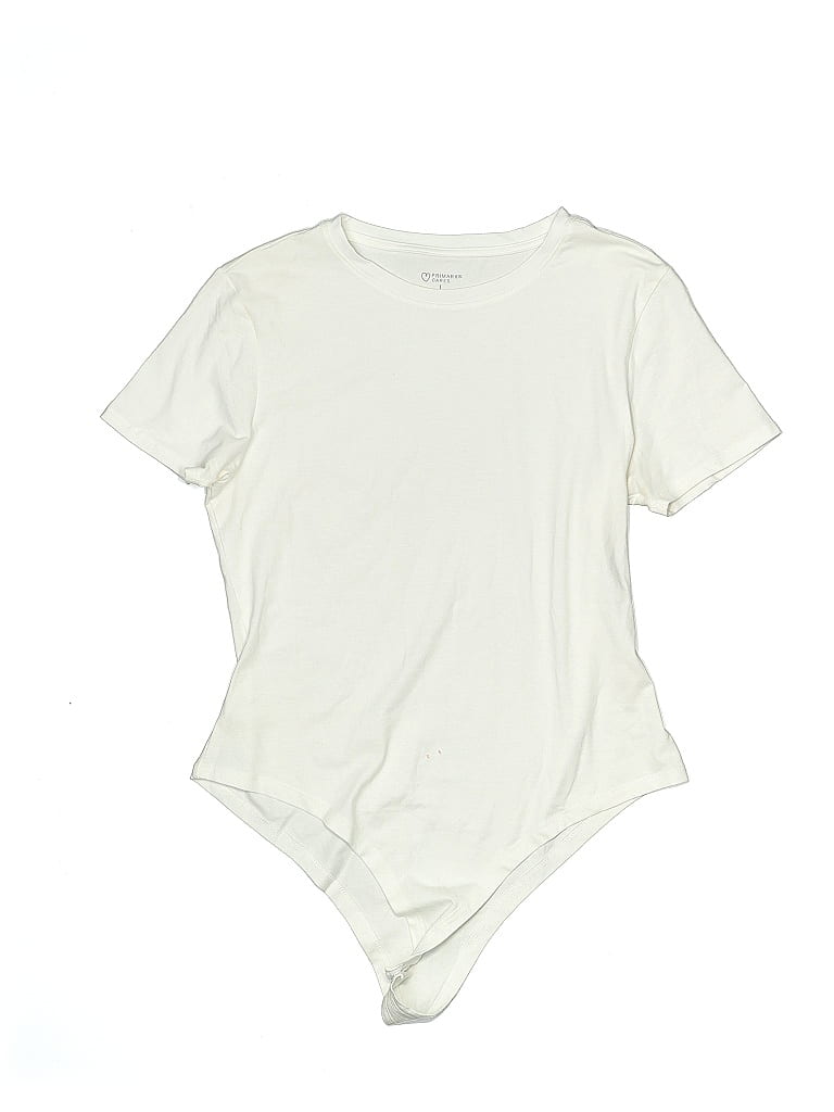 Primark Solid White Ivory Bodysuit Size L - 43% off | ThredUp