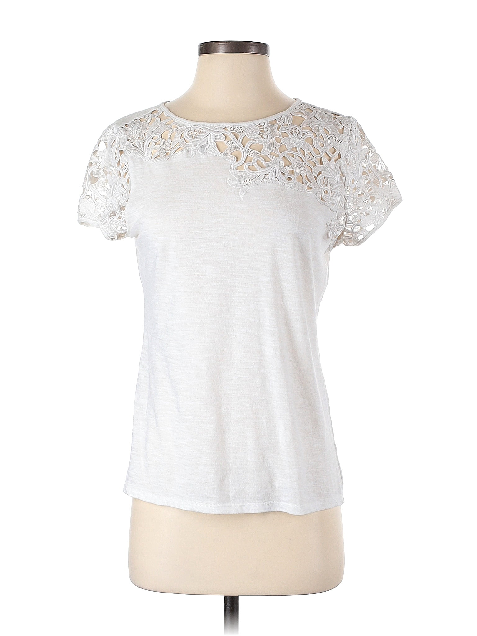 Sundance White Short Sleeve Top Size S - 72% off | ThredUp