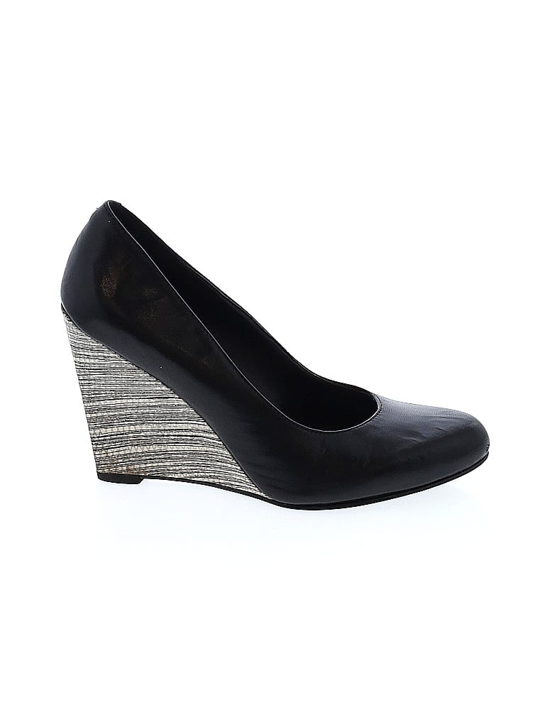 Nine West Solid Black Wedges Size 5 - 70% off | ThredUp