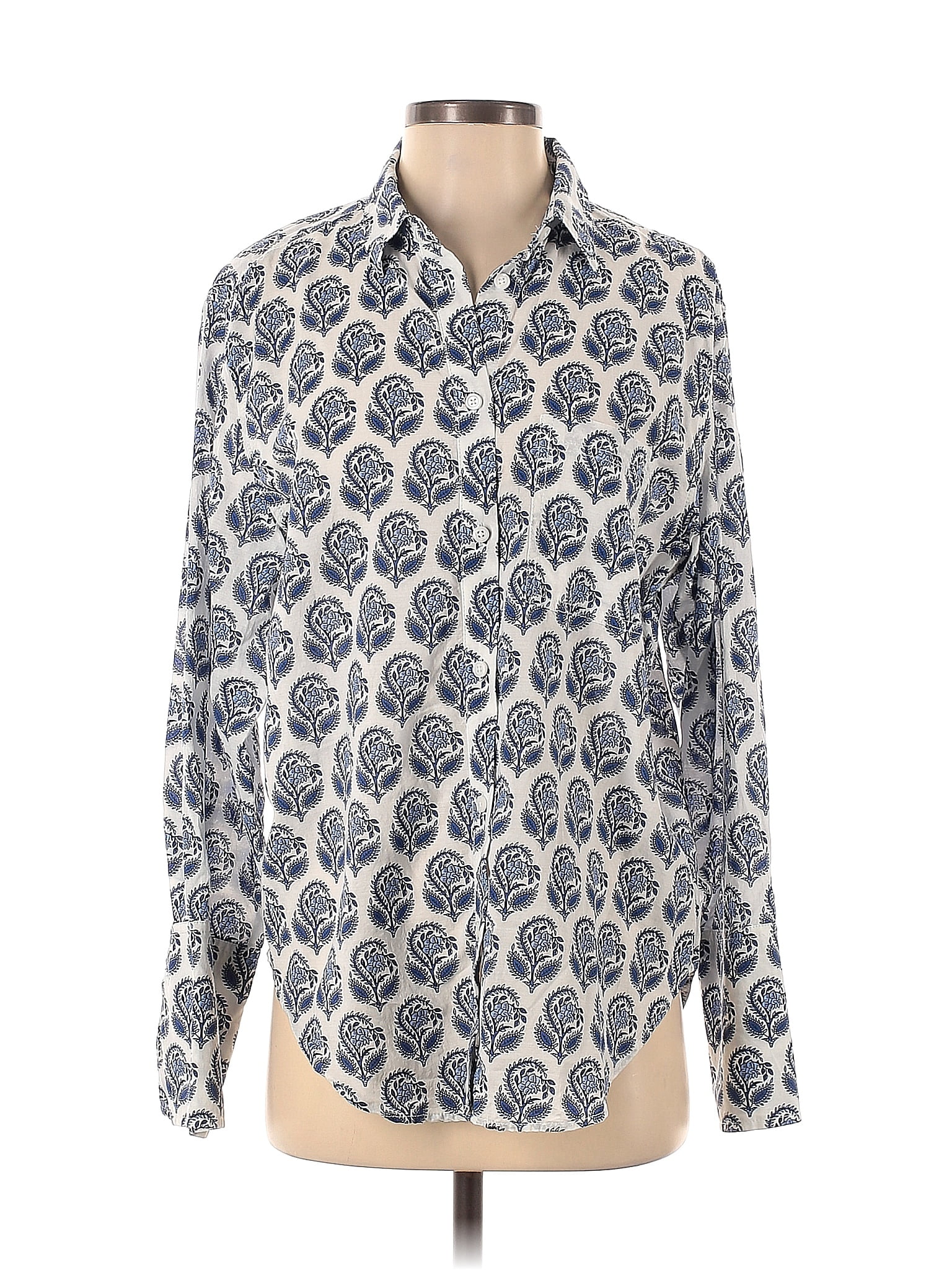 J.Crew Ivory Long Sleeve Button-Down Shirt Size S - 72% off | ThredUp