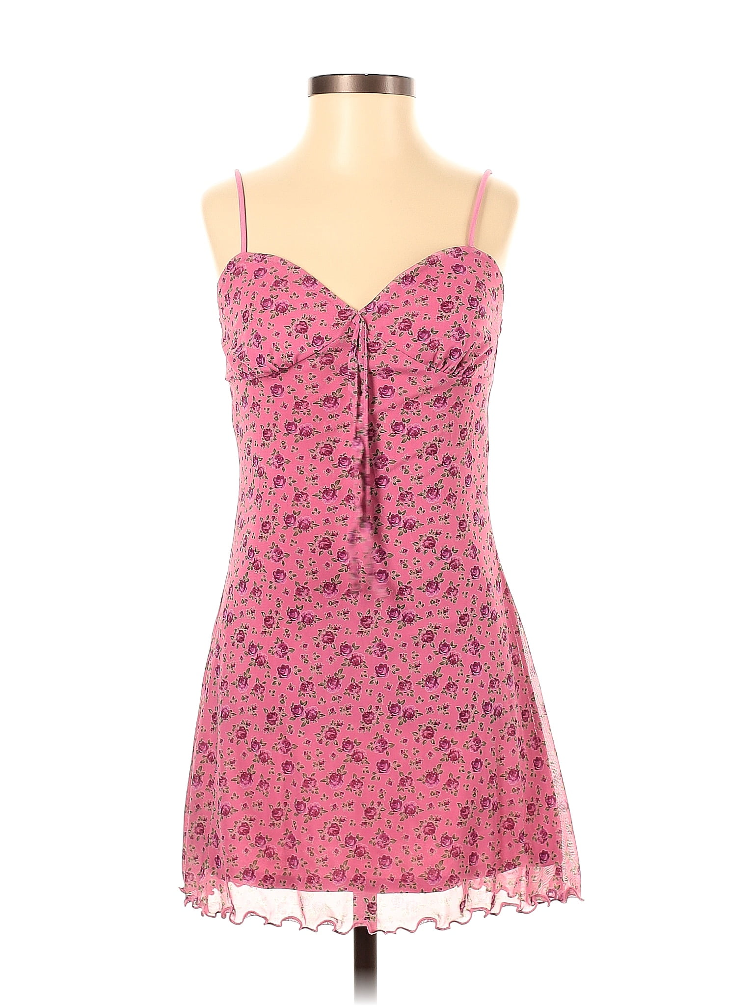 Urban Outfitters Floral Pink Casual Dress Size Xs 60 Off Thredup