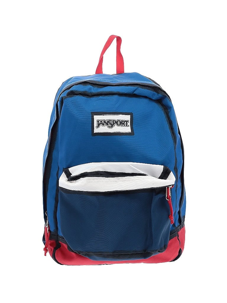 Jansport Color Block Solid Blue Backpack One Size - 34% off | ThredUp