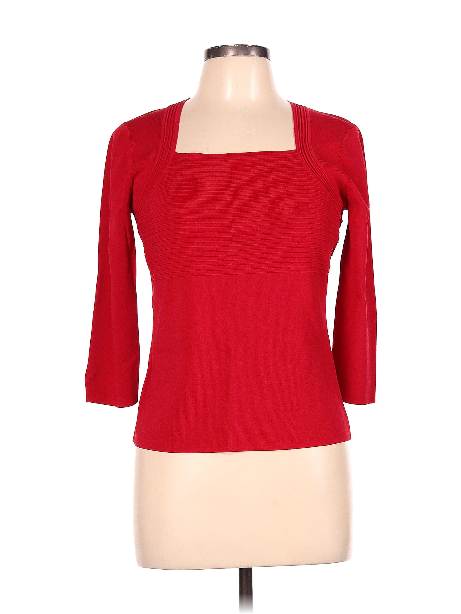 Cable And Gauge Polka Dots Red Long Sleeve Blouse Size L 63 Off Thredup