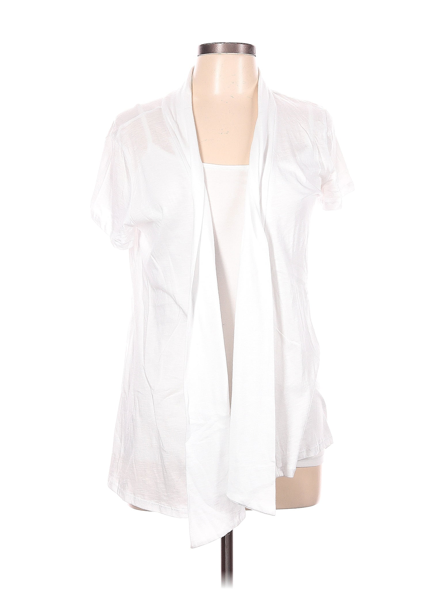 Eclá Solid White Kimono Size L - 42% off | ThredUp