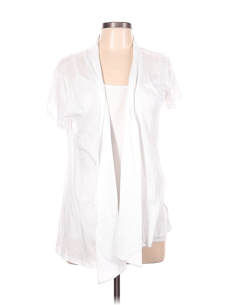 Eclá Solid White Kimono Size L - 42% off | ThredUp