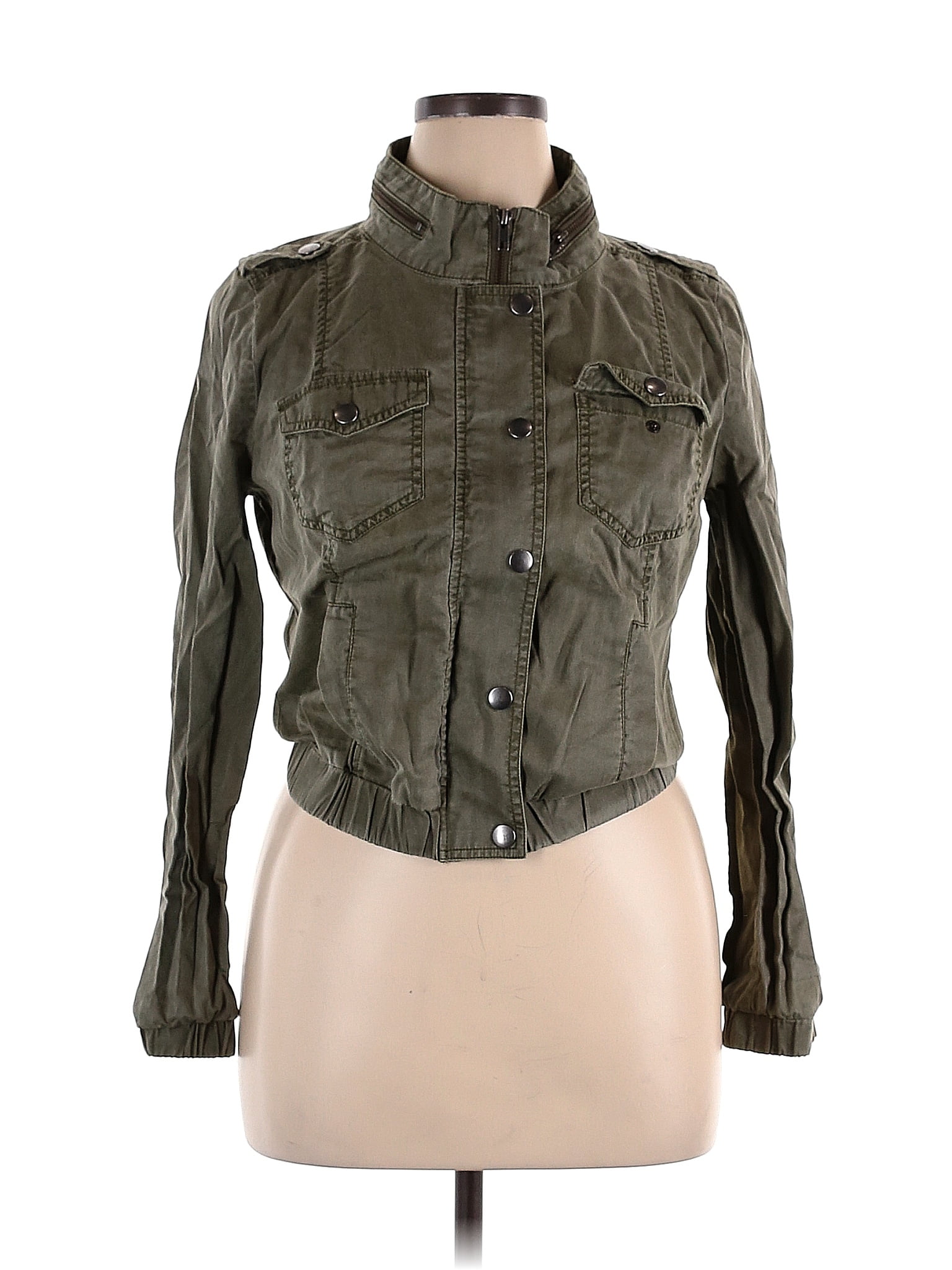 Rubbish 100% Cotton Solid Green Jacket Size XL - 62% off | ThredUp