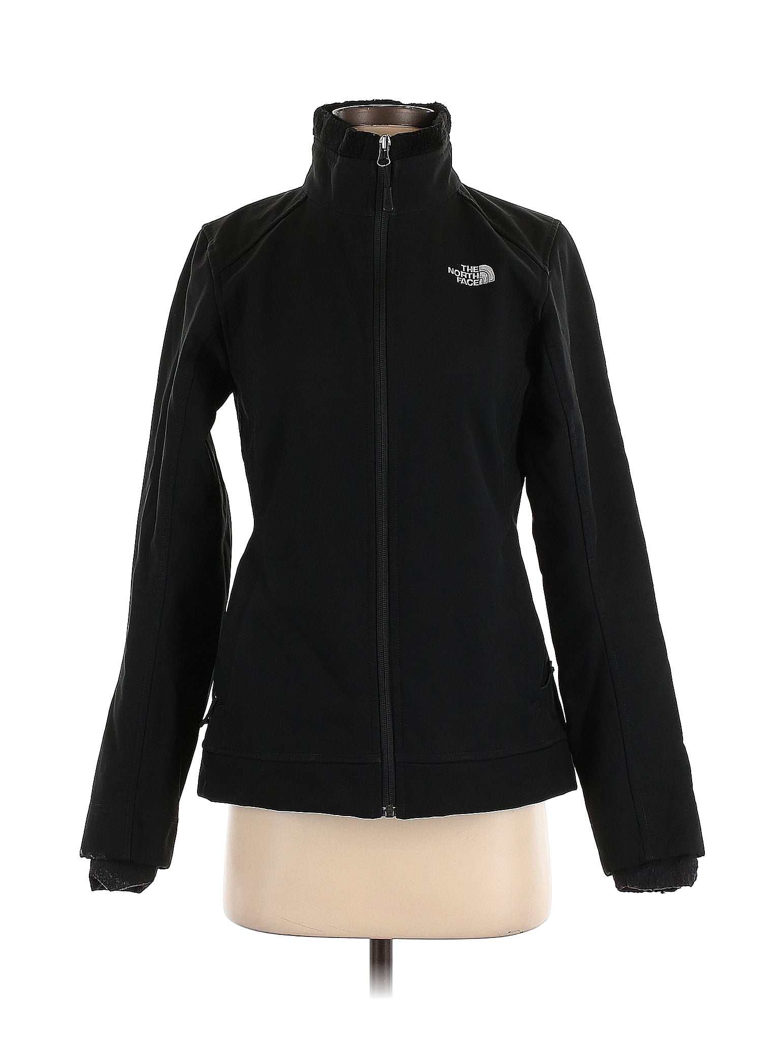 The North Face 100% Polyester Solid Black Track Jacket Size S - 60% off ...