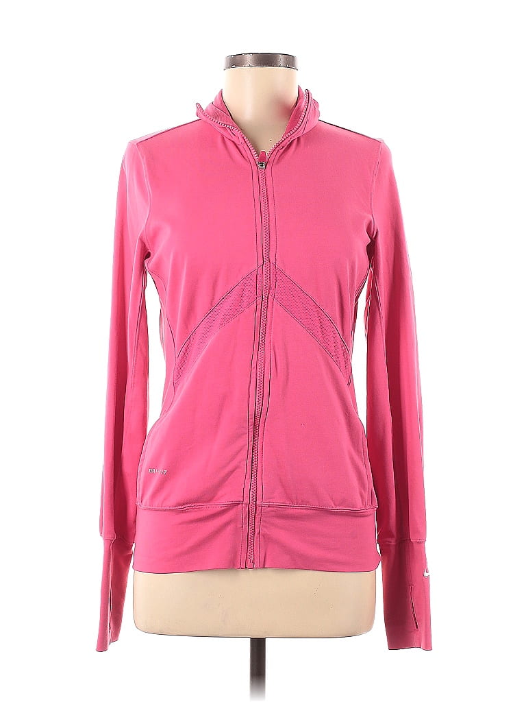 Nike Pink Track Jacket Size M - 61% off | ThredUp