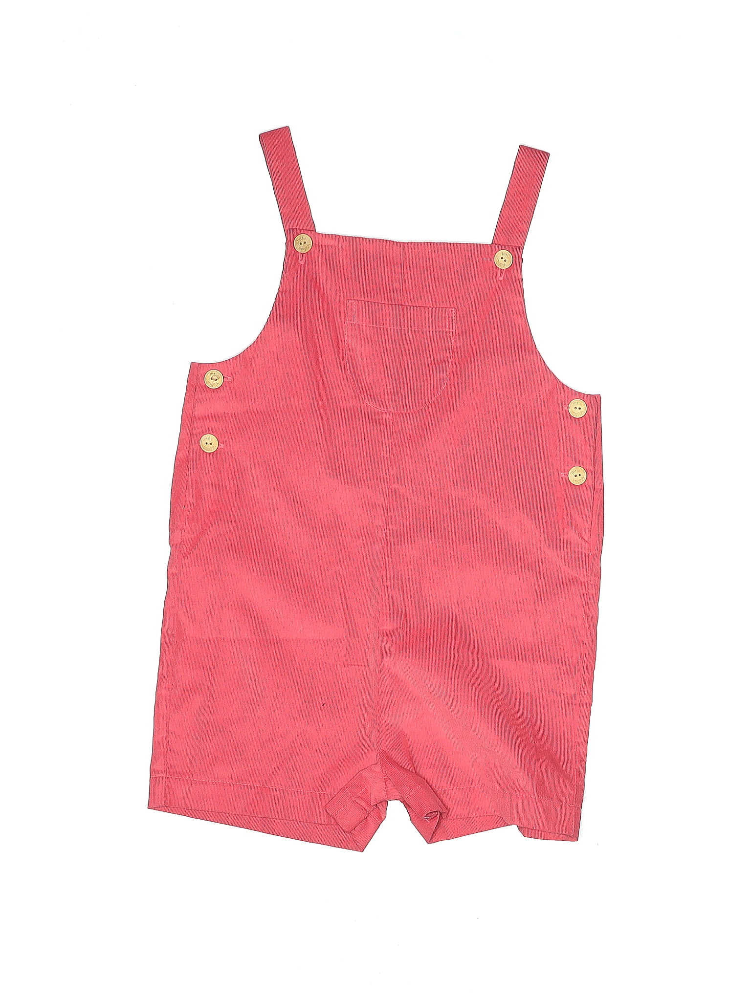 Little English 100% Cotton Solid Pink Red Overall Dress Size 4T - 44% ...