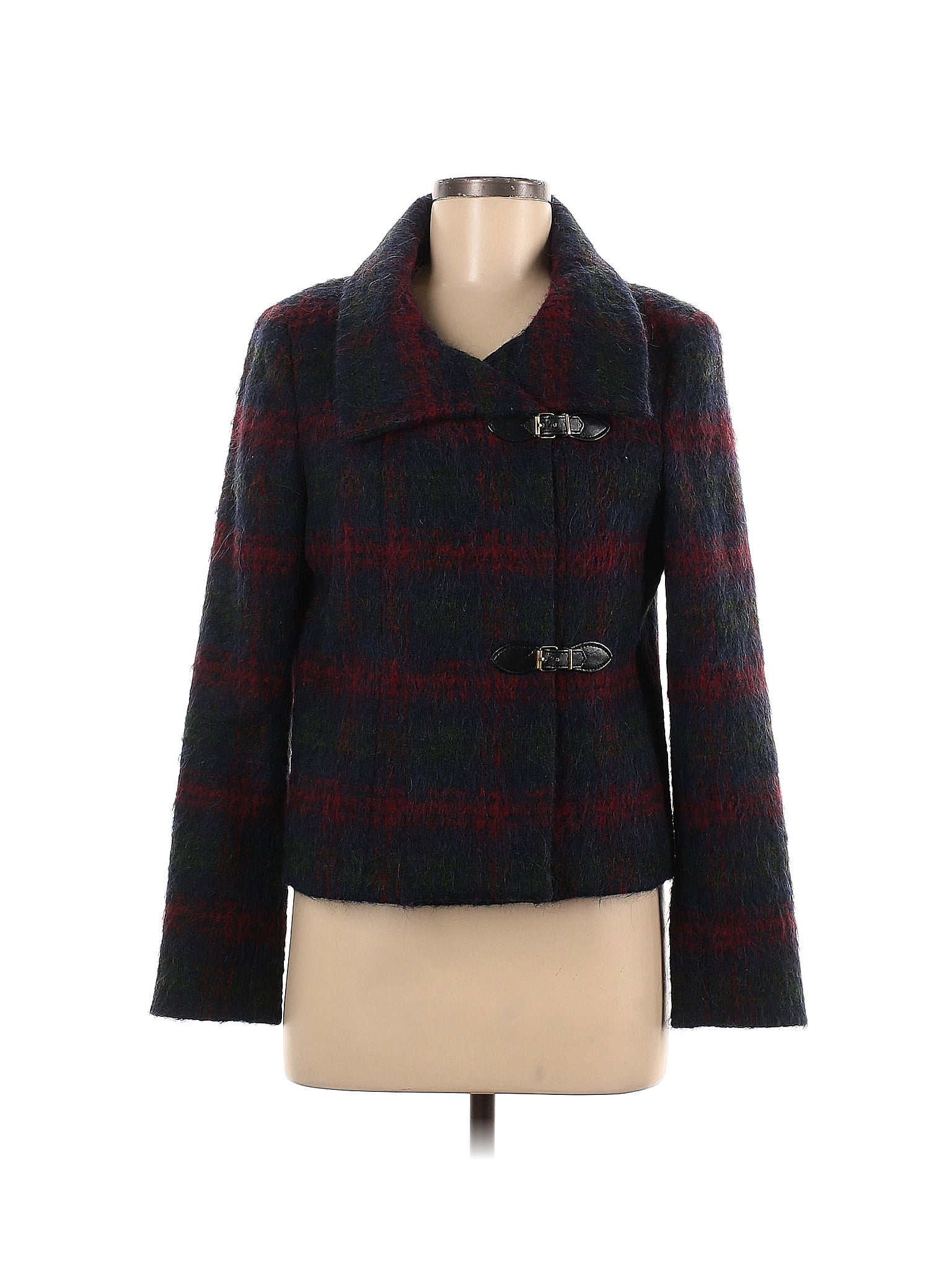 Talbots Plaid Multi Color Gray Jacket Size 8 - 76% off | ThredUp