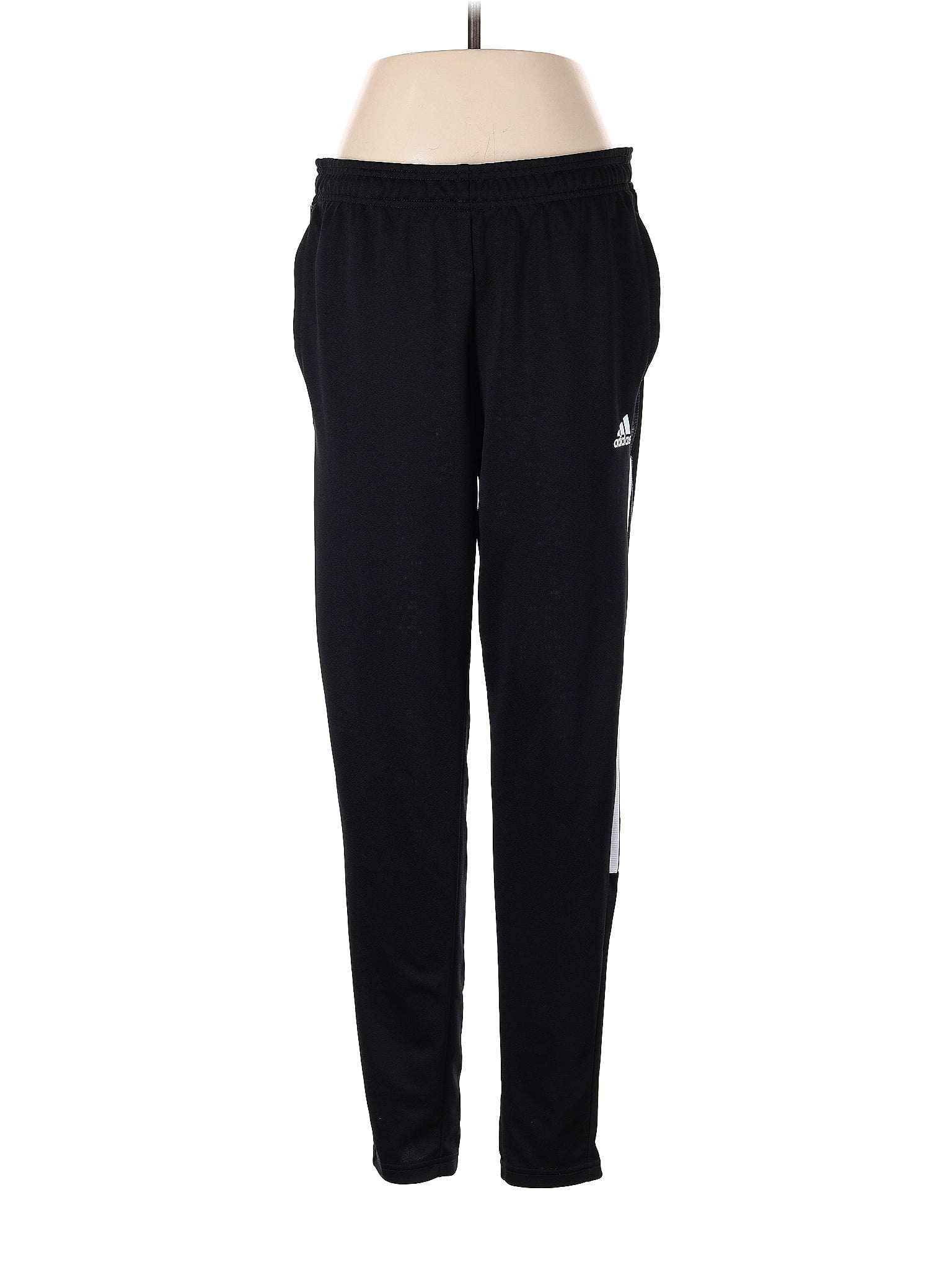 Adidas 100% Polyester Black Sweatpants Size M - 61% off | ThredUp