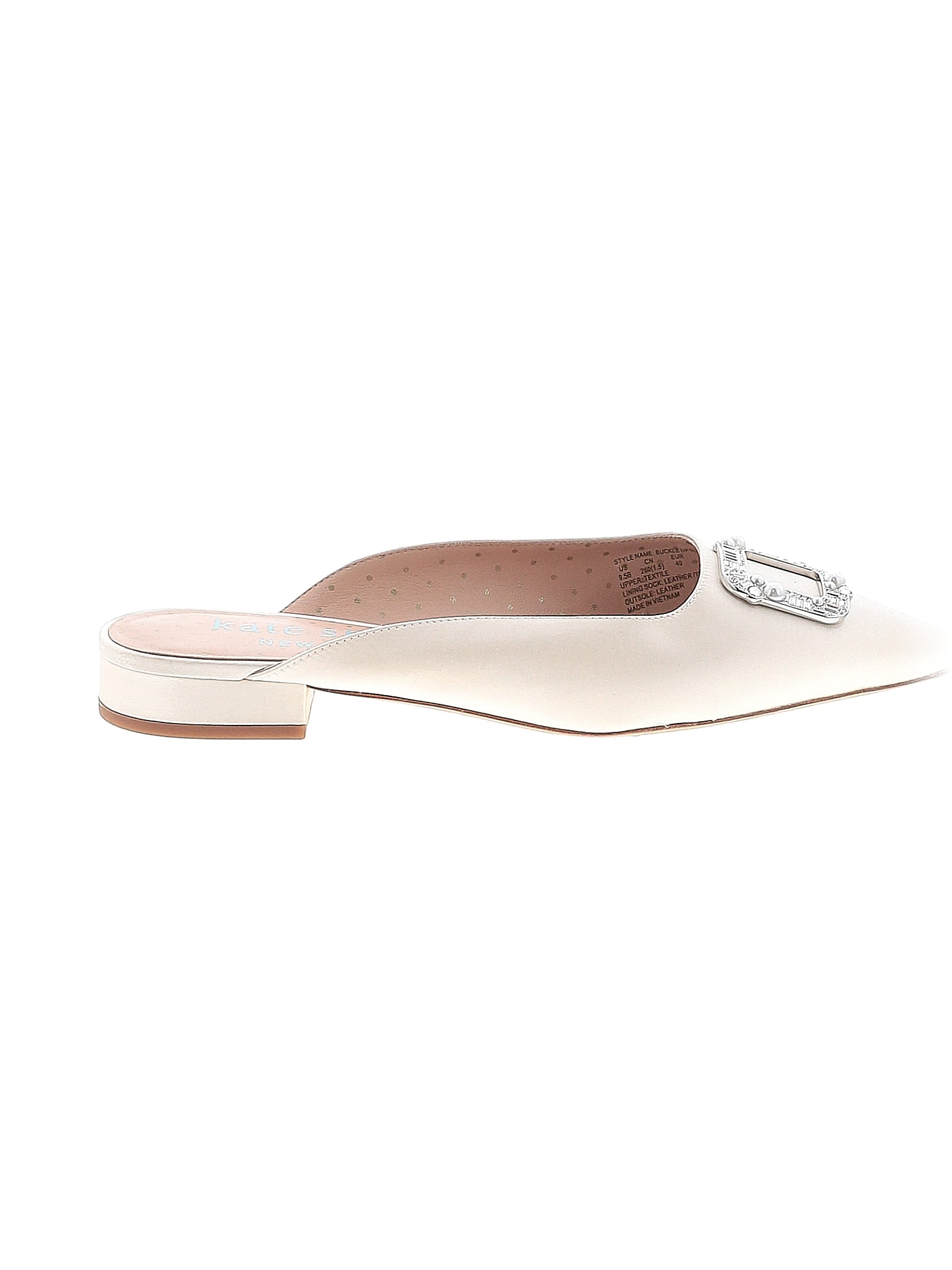 Kate Spade New York Solid White Mule/Clog Size 9 1/2 - 73% off | ThredUp