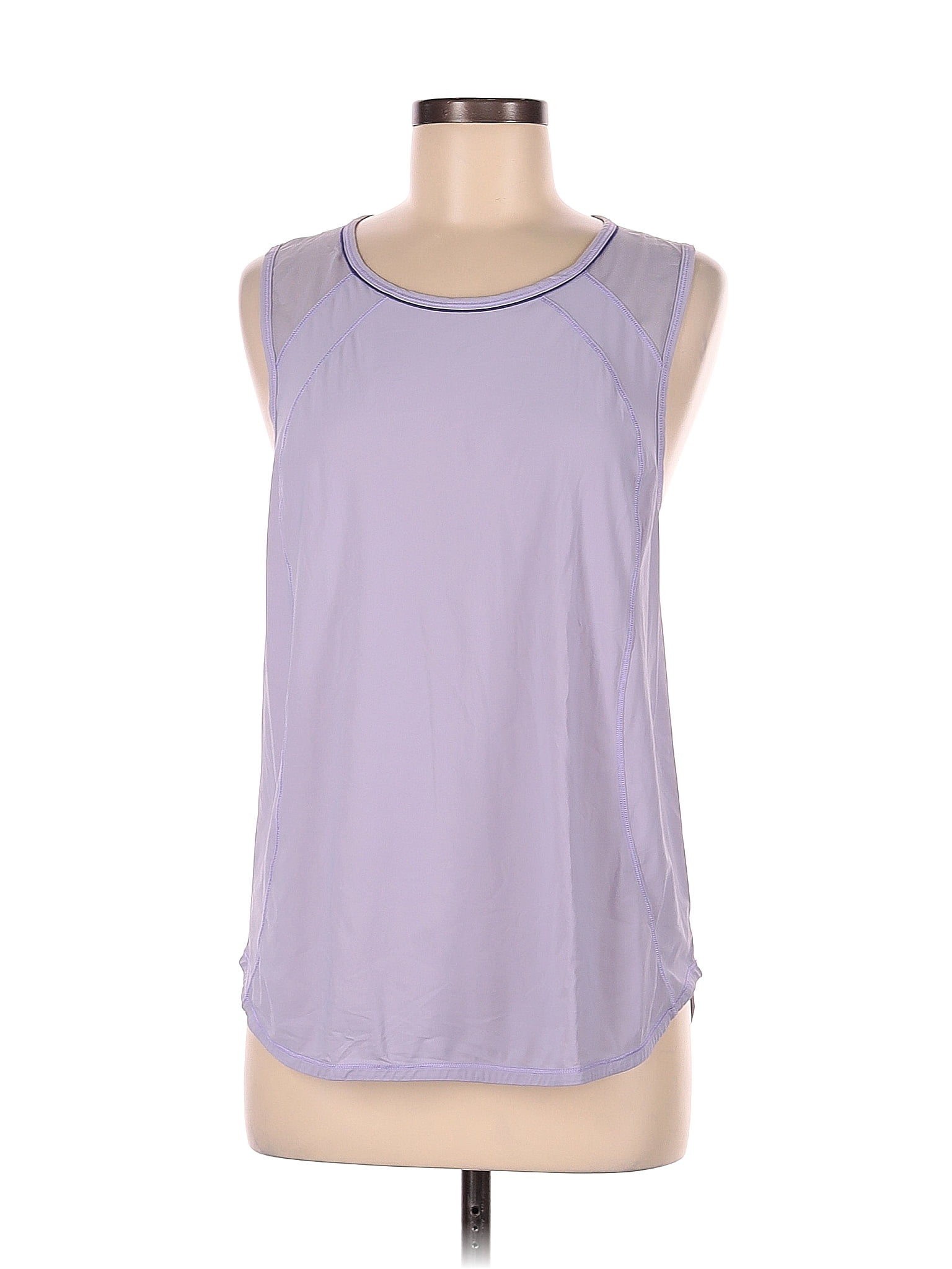 Lululemon Athletica Color Block Solid Purple Active Tank Size 6 - 46% ...