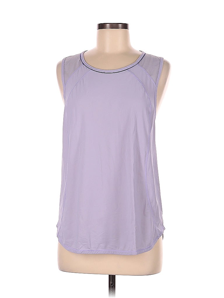 Lululemon Athletica Color Block Solid Purple Active Tank Size 6 - 46% ...