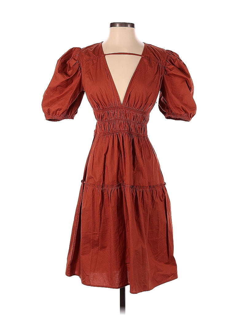 Max & Ash Solid Burnt Orange Brown Cocktail Dress Size S - 65% off ...