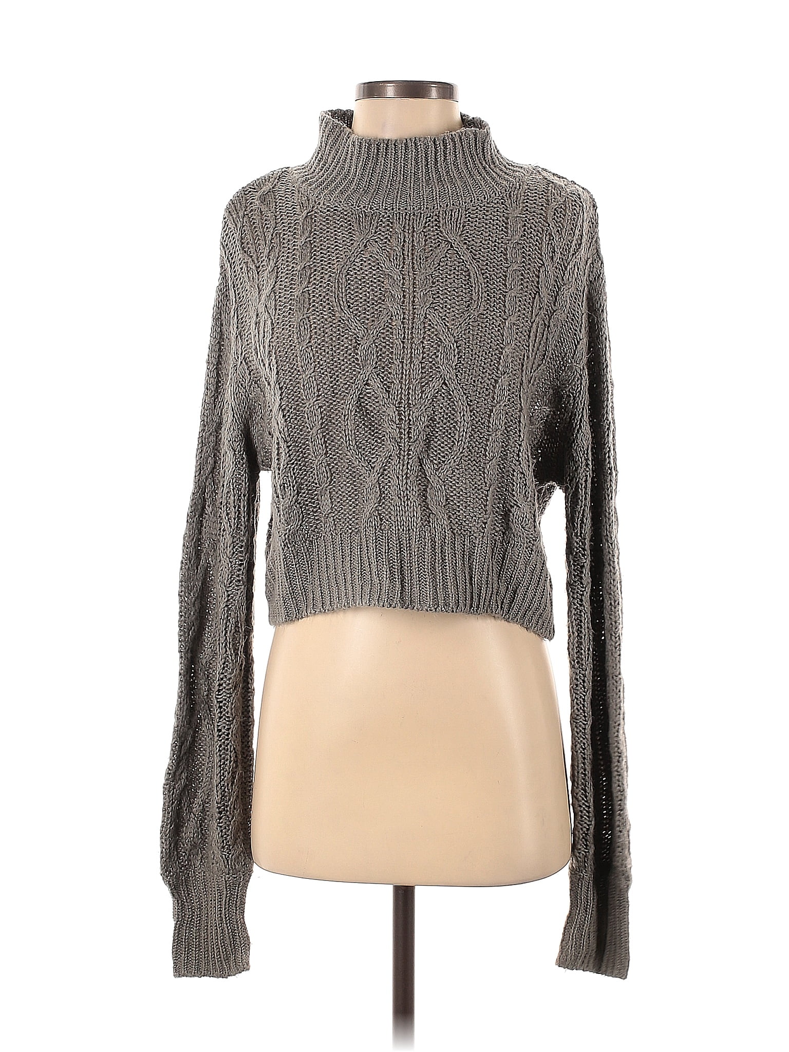 Vigoss 100% Acrylic Color Block Solid Gray Pullover Sweater Size S - 71 ...