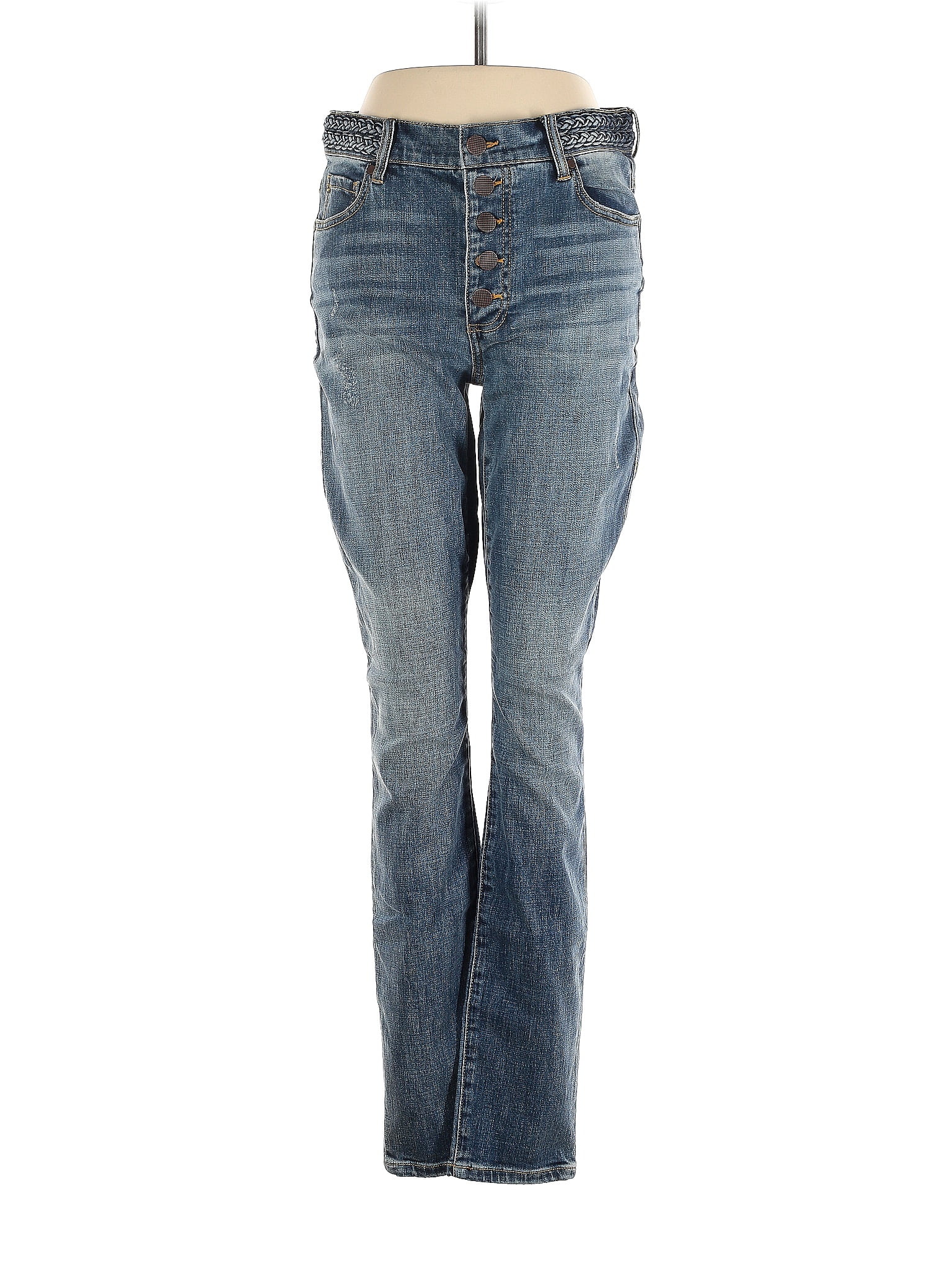 CAbi Solid Blue Jeans Size 6 - 74% off | ThredUp