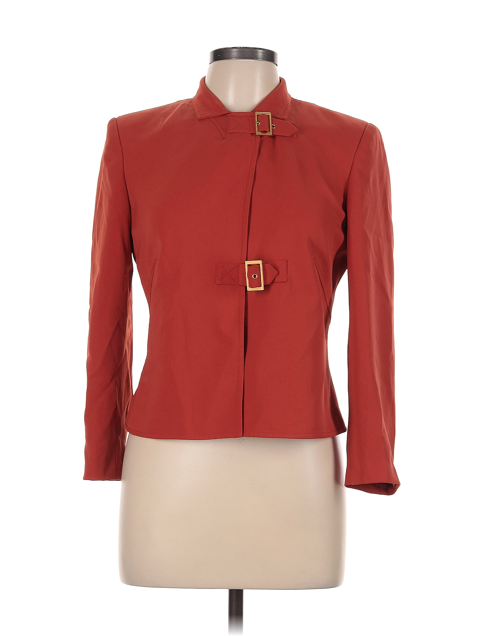 Anne Klein Solid Orange Red Blazer Size 8 - 73% off | ThredUp