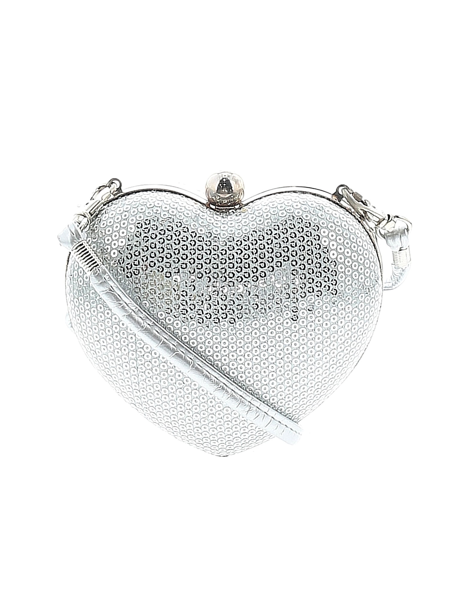 Mirror Mirror Metallic Silver Crossbody Bag One Size - 45% off | ThredUp