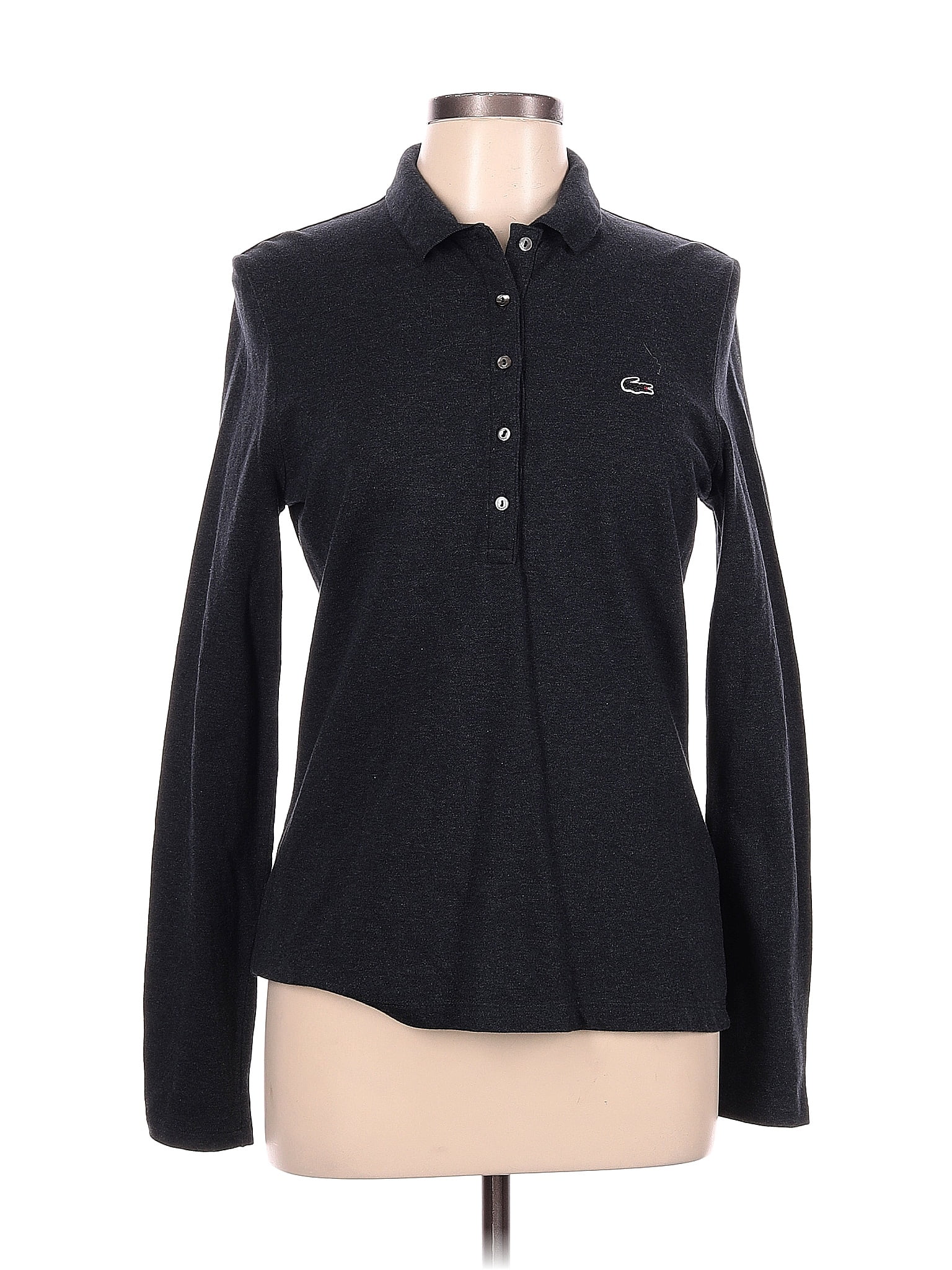 Lacoste Solid Black Long Sleeve Top Size 44 (EU) - 76% off | ThredUp