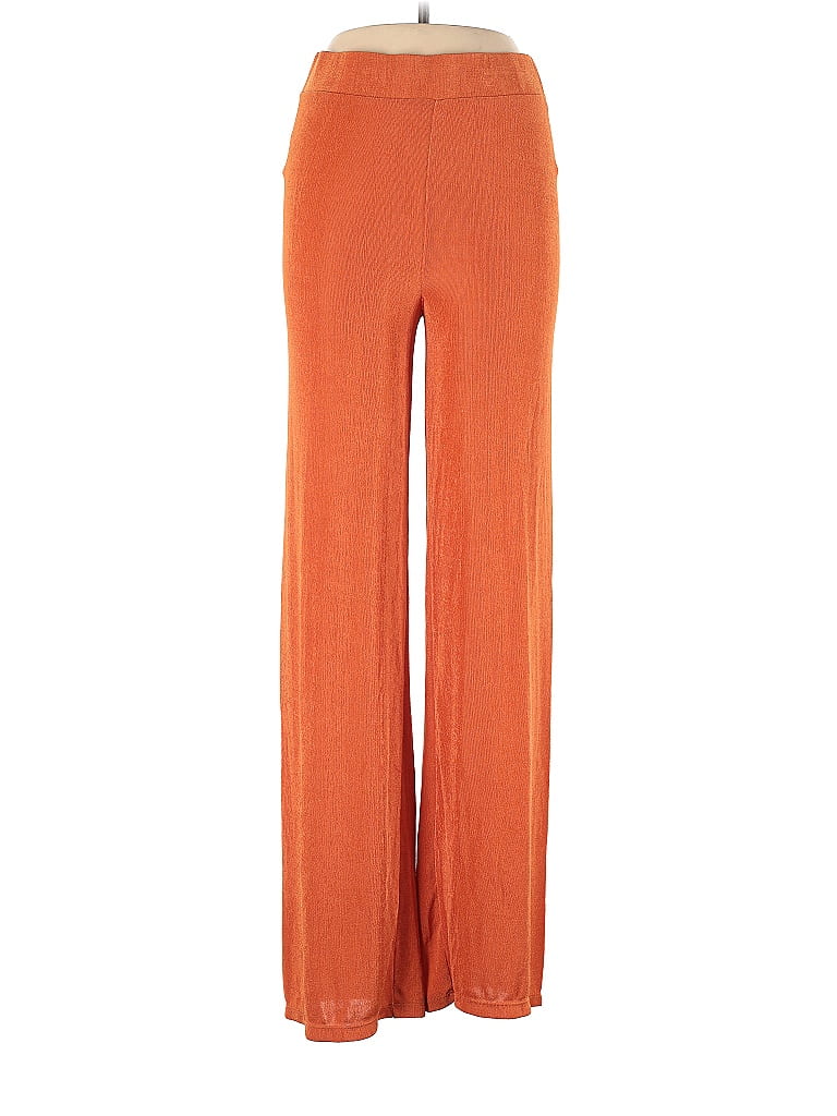 White Fox 100% Polyester Orange Casual Pants Size L - 59% off | ThredUp