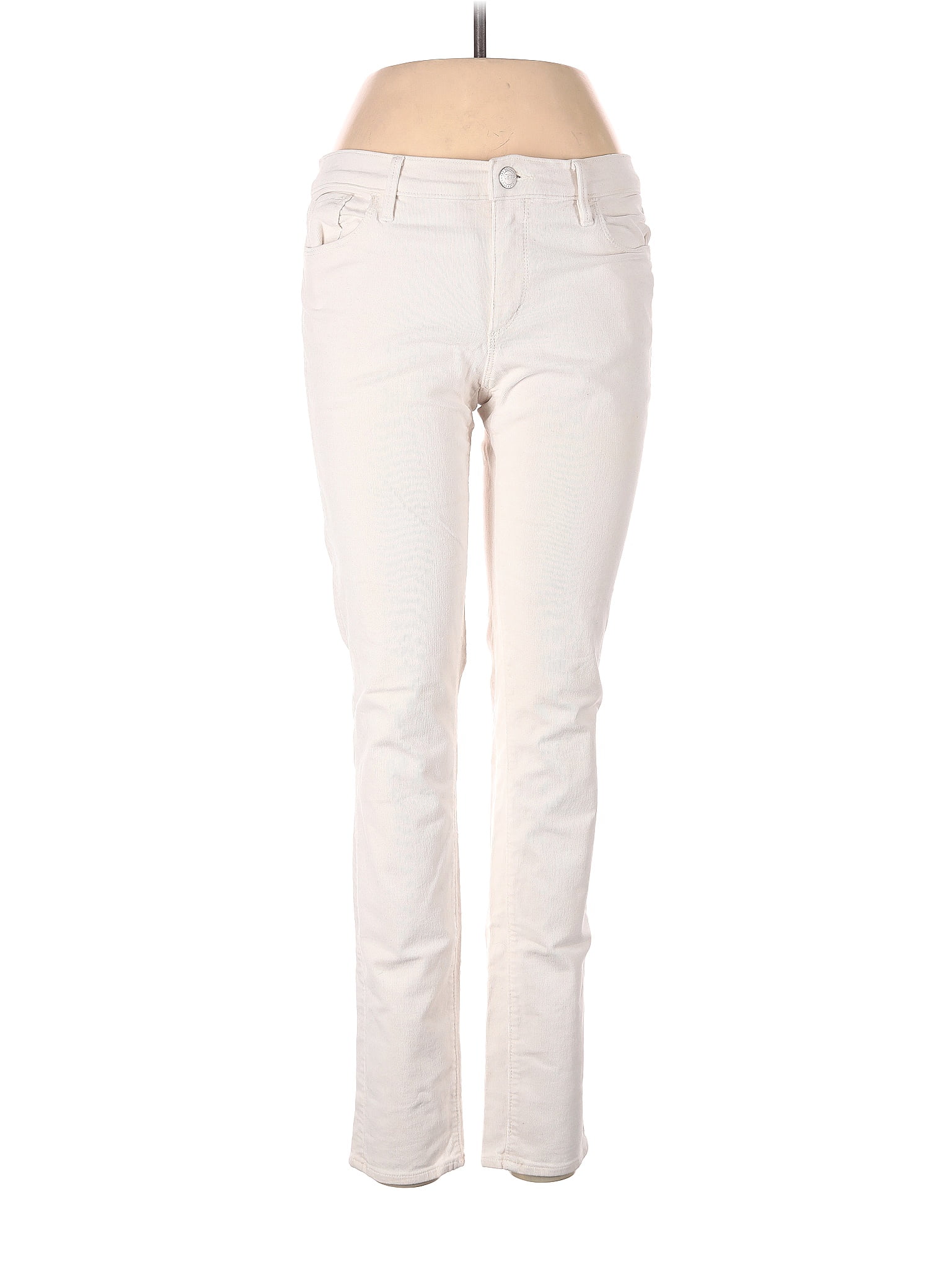Ann Taylor LOFT Polka Dots Ivory Jeans Size 6 - 75% off | ThredUp