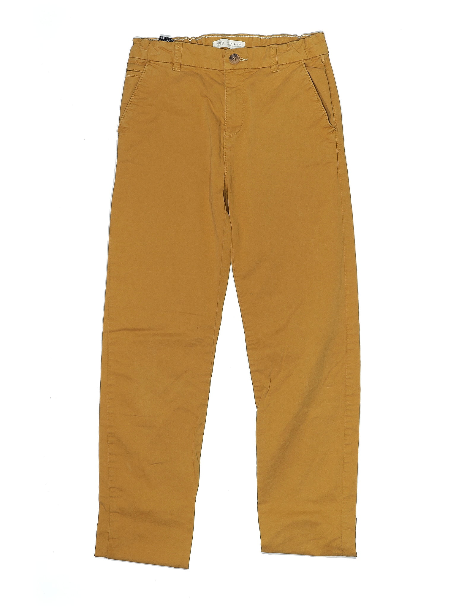 Zara Solid Yellow Jeans Size 13 - 60% off | ThredUp