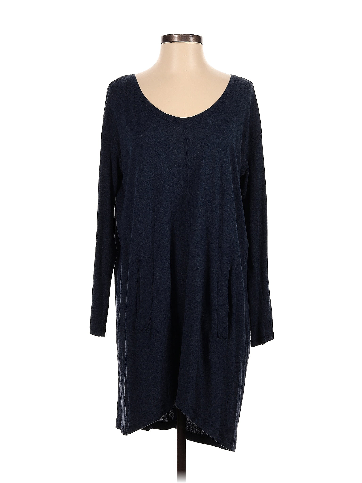 Peruvian Connection Solid Navy Blue Long Sleeve Top Size S - 75% off ...