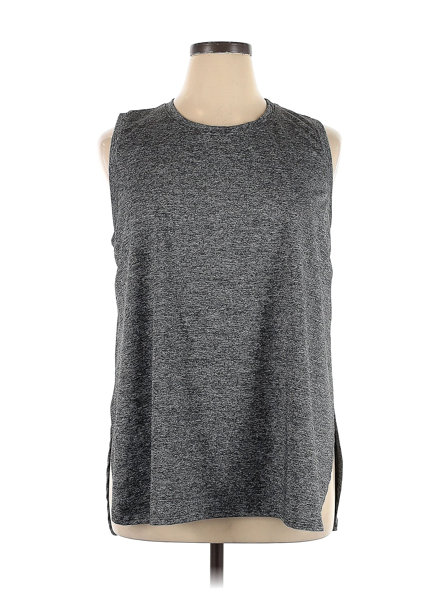 Assorted Brands 100% Polyester Gray Sleeveless T-Shirt Size XL - 60% ...