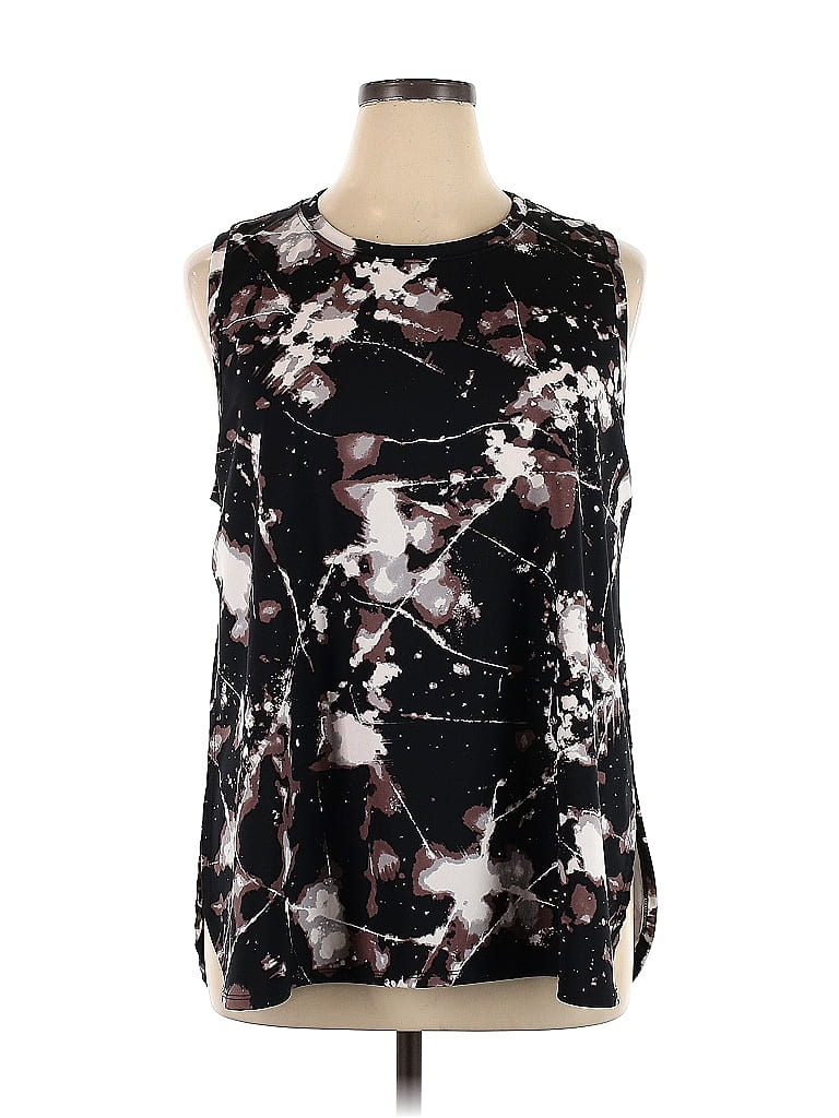 Assorted Brands 100% Polyester Black Active Tank Size 1X (Plus) - 60% ...