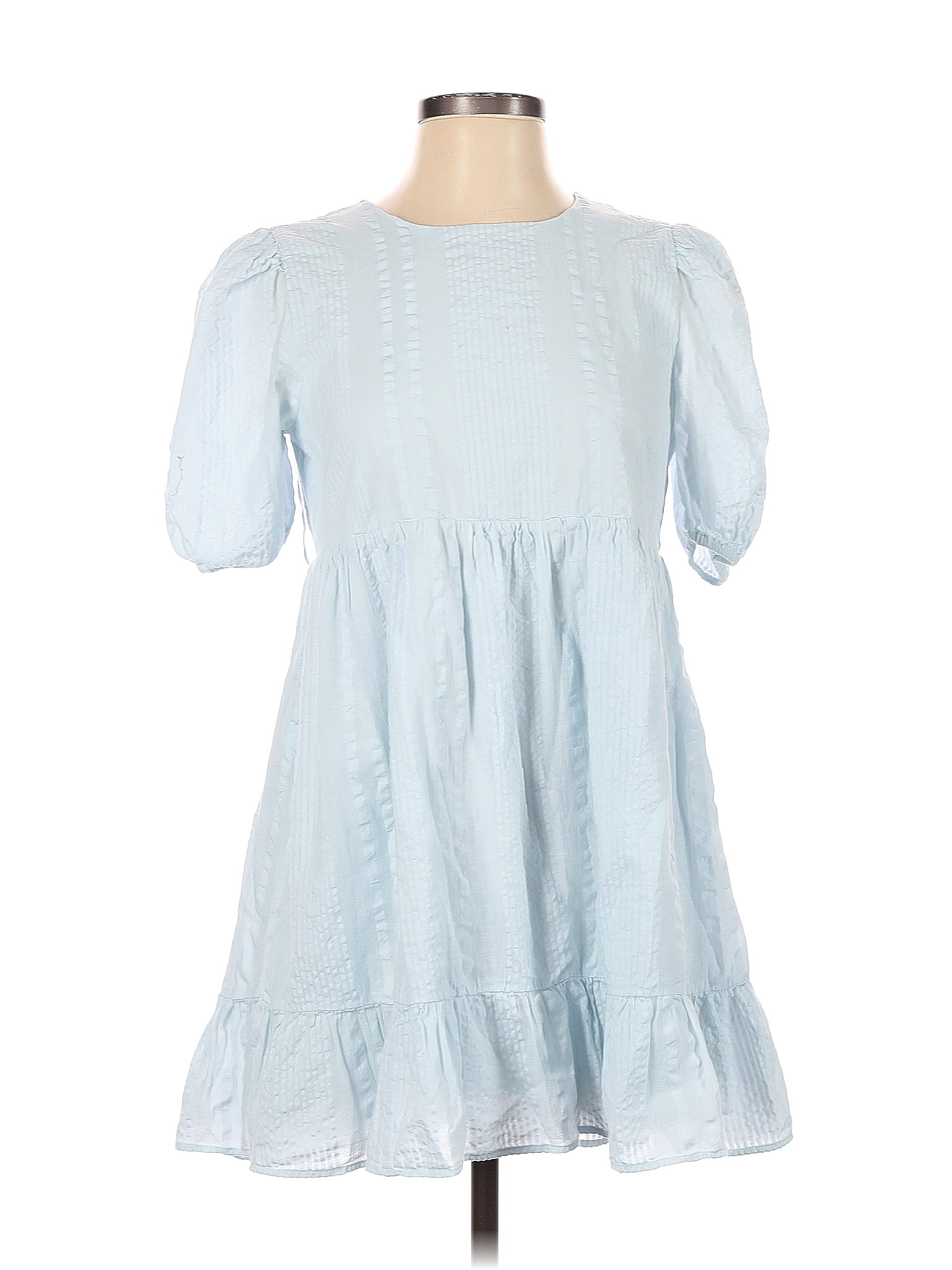 Sun-deh 100% Organic Cotton Solid Blue Casual Dress Size XXS - 65% off ...