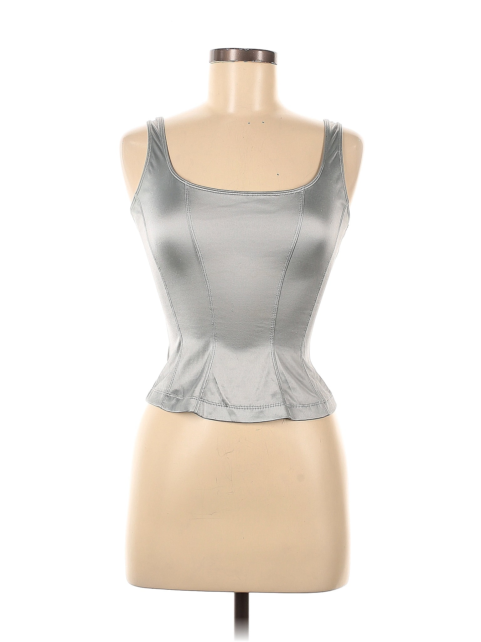 Victoria's Secret Metallic Silver Tank Top Size M - 62% off | ThredUp